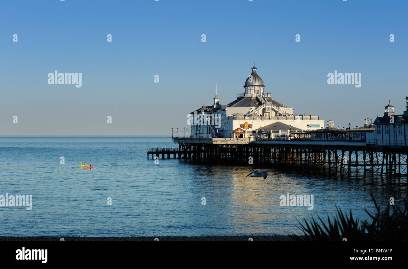 Eastbourne Pier in mid summer on the Sussex coast, UK at sunset Stock ...