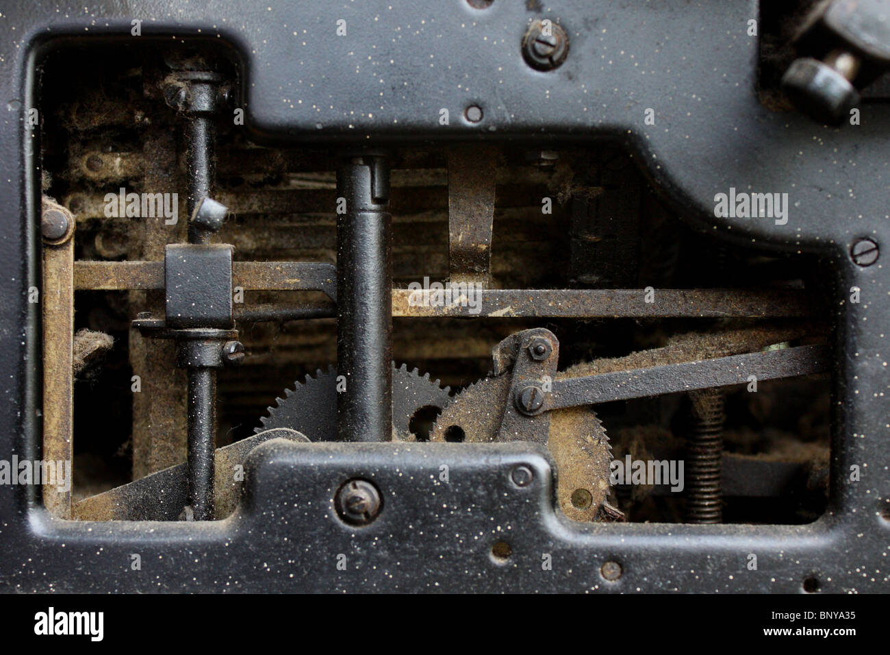 takes the side of an old typewriter Stock Photo - Alamy