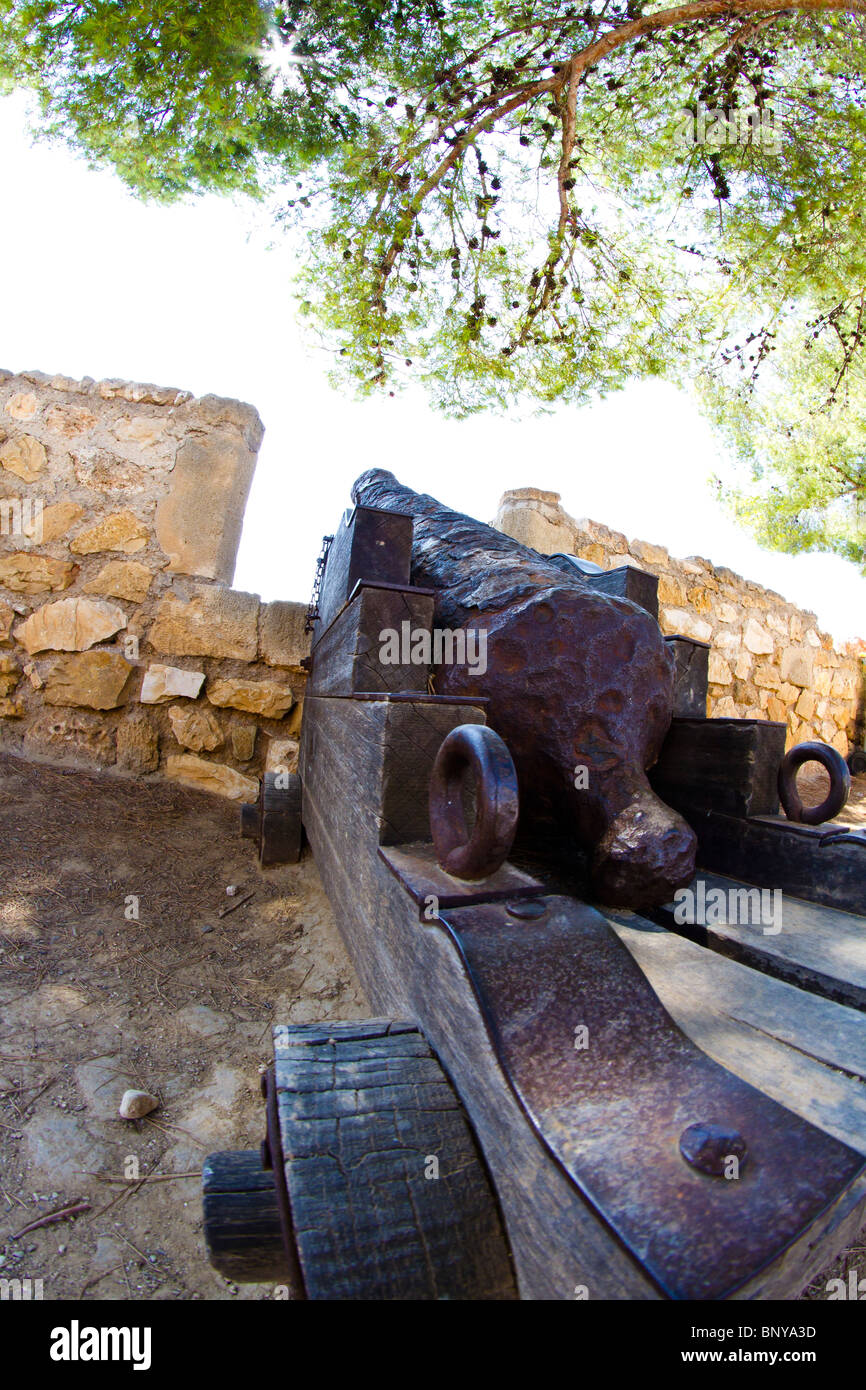Medieval Canon at morrow, Denia Spain Stock Photo - Alamy