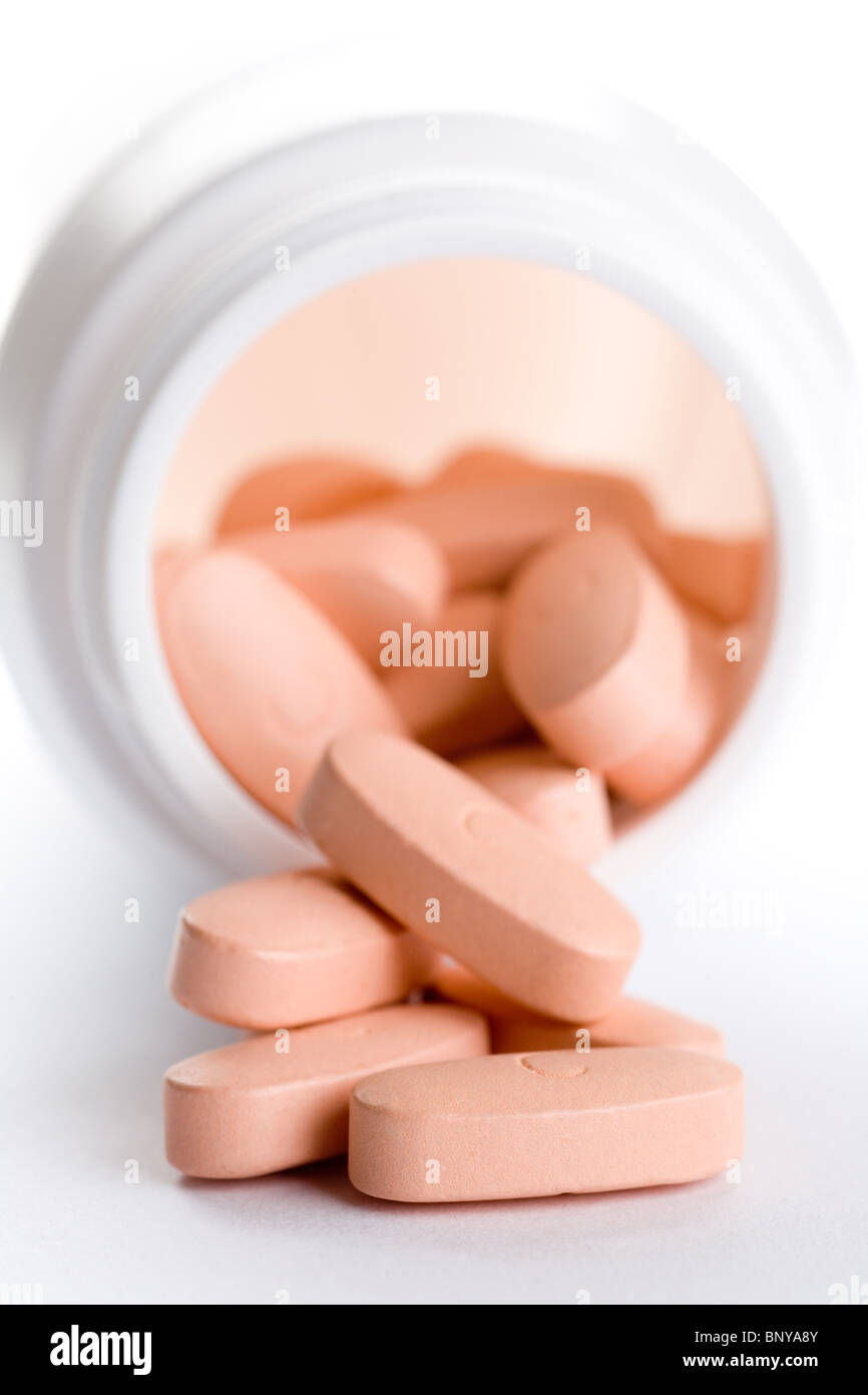 closeup of a pack of pink pills Stock Photo - Alamy