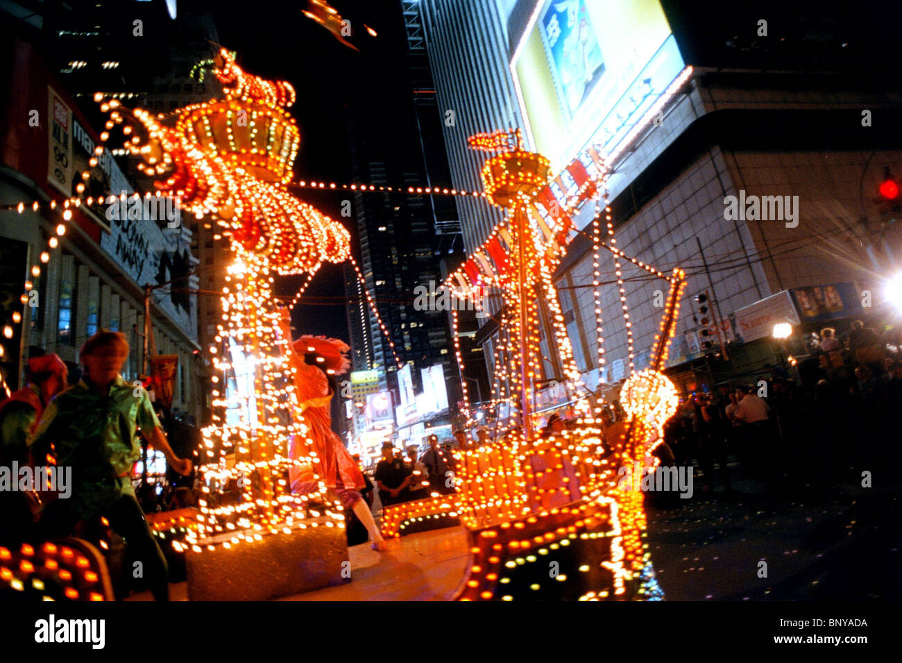 The Disney Electric Parade through Times Square on June 14, 1997 ...
