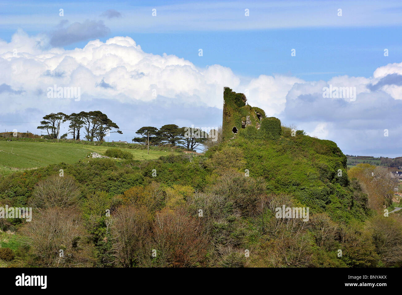 Ireland, Waterford, Dunhill Castle Stock Photo - Alamy