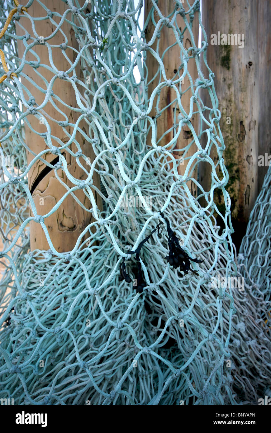 Lynmouth Devon UK Harbor Harbour Fishing Net Stock Photo - Alamy