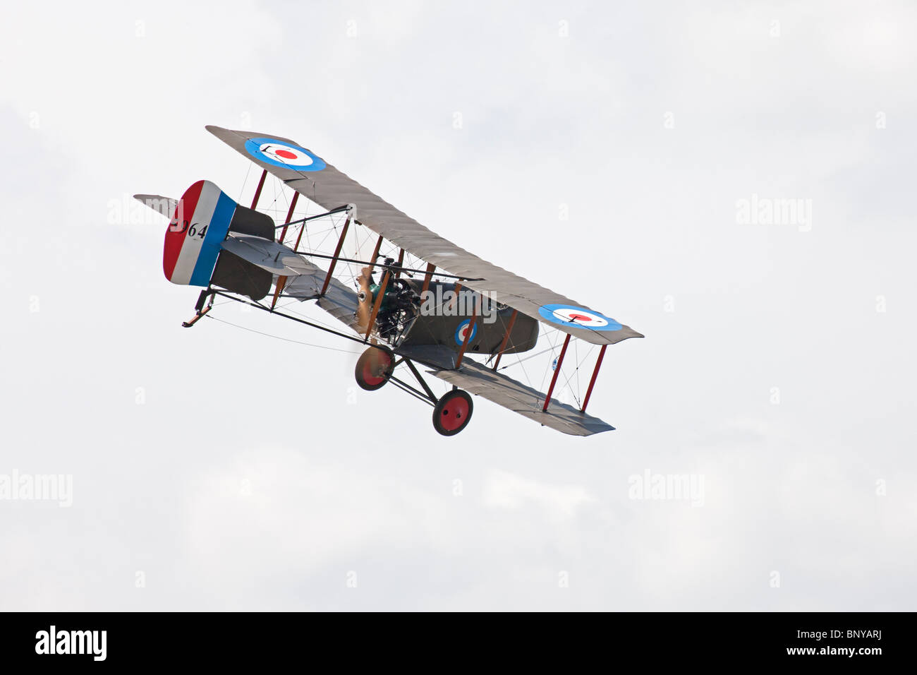 Airco DH2 replica 5964 G-BFGH in flight over Wickenby Airfield Stock ...