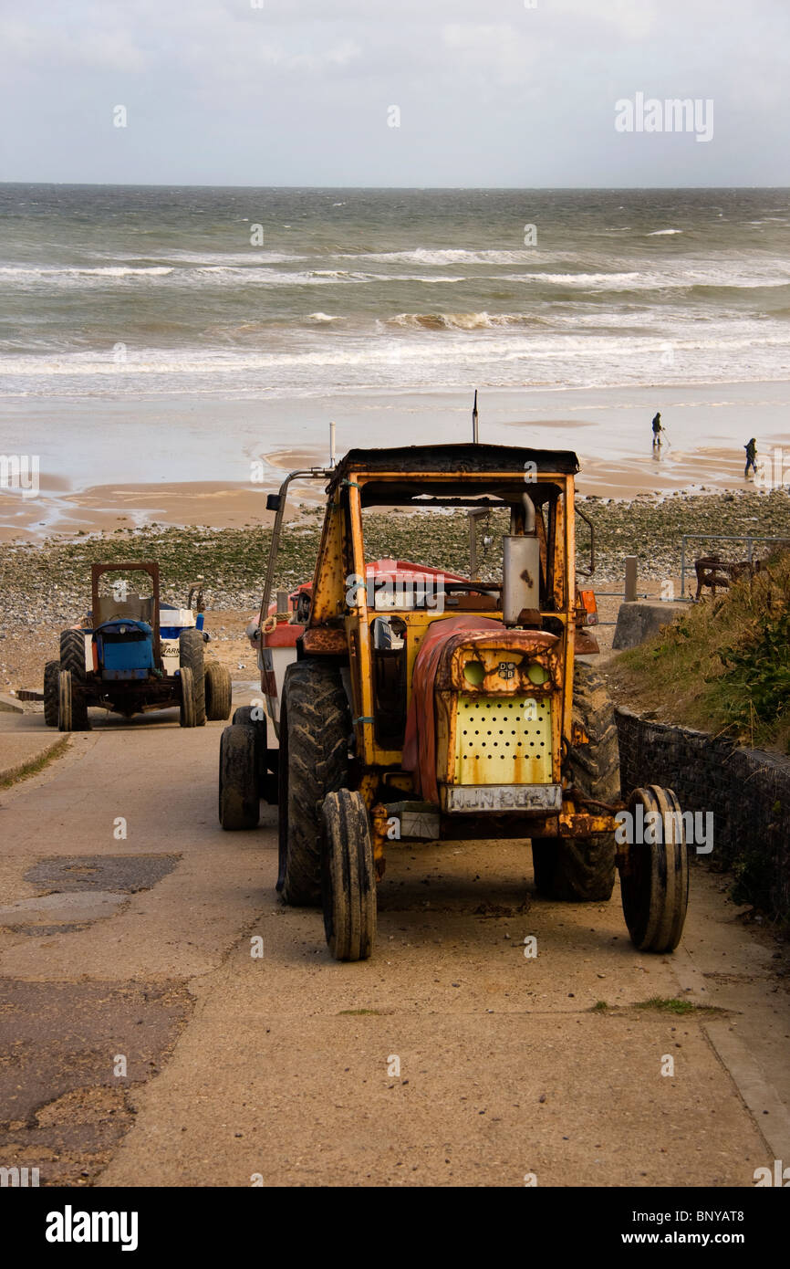 Tractor towing boat hi-res stock photography and images - Alamy