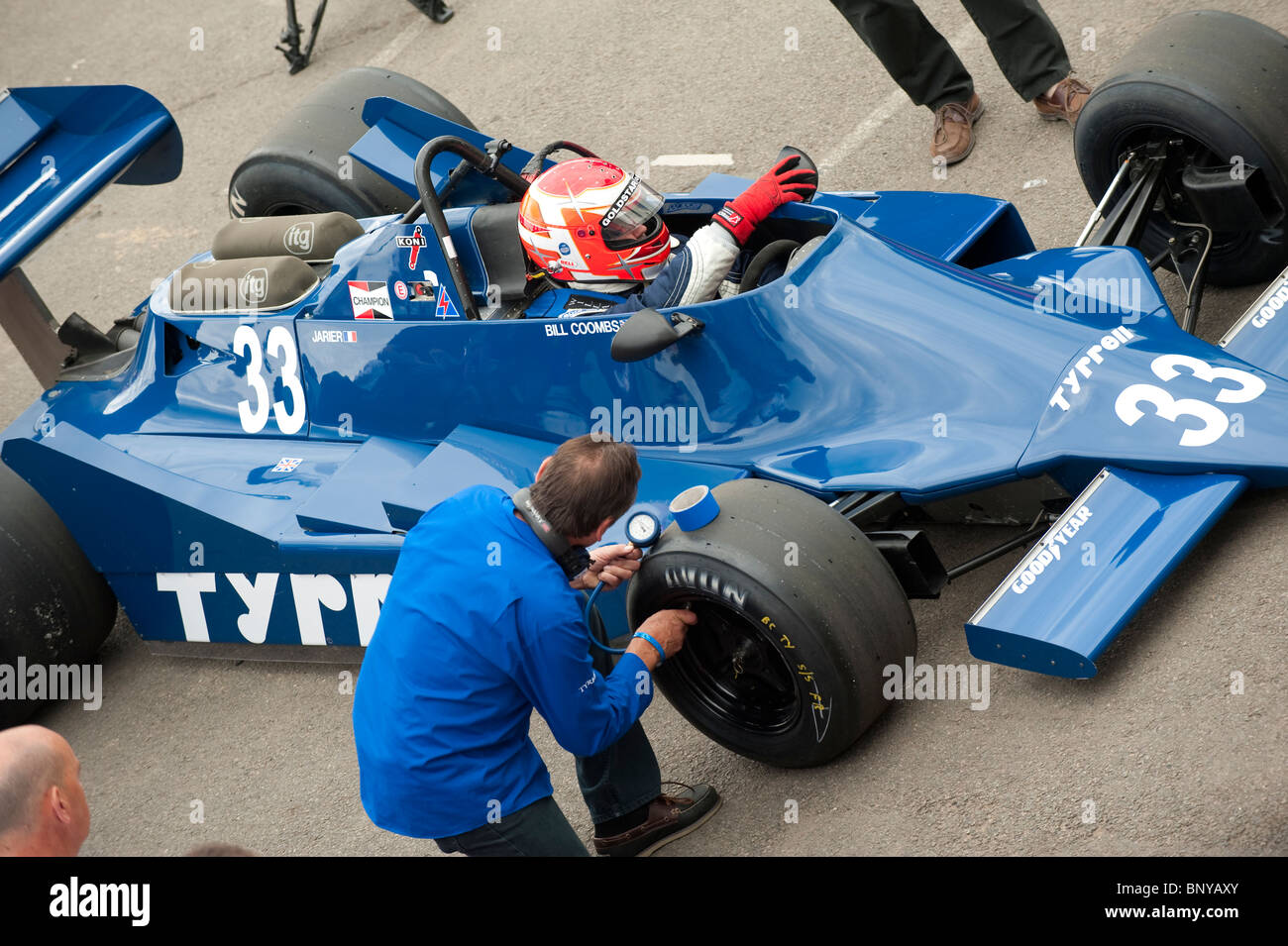 Tyrrell 009 Formula One racing car, 2010 Silverstone Classic, UK Stock ...