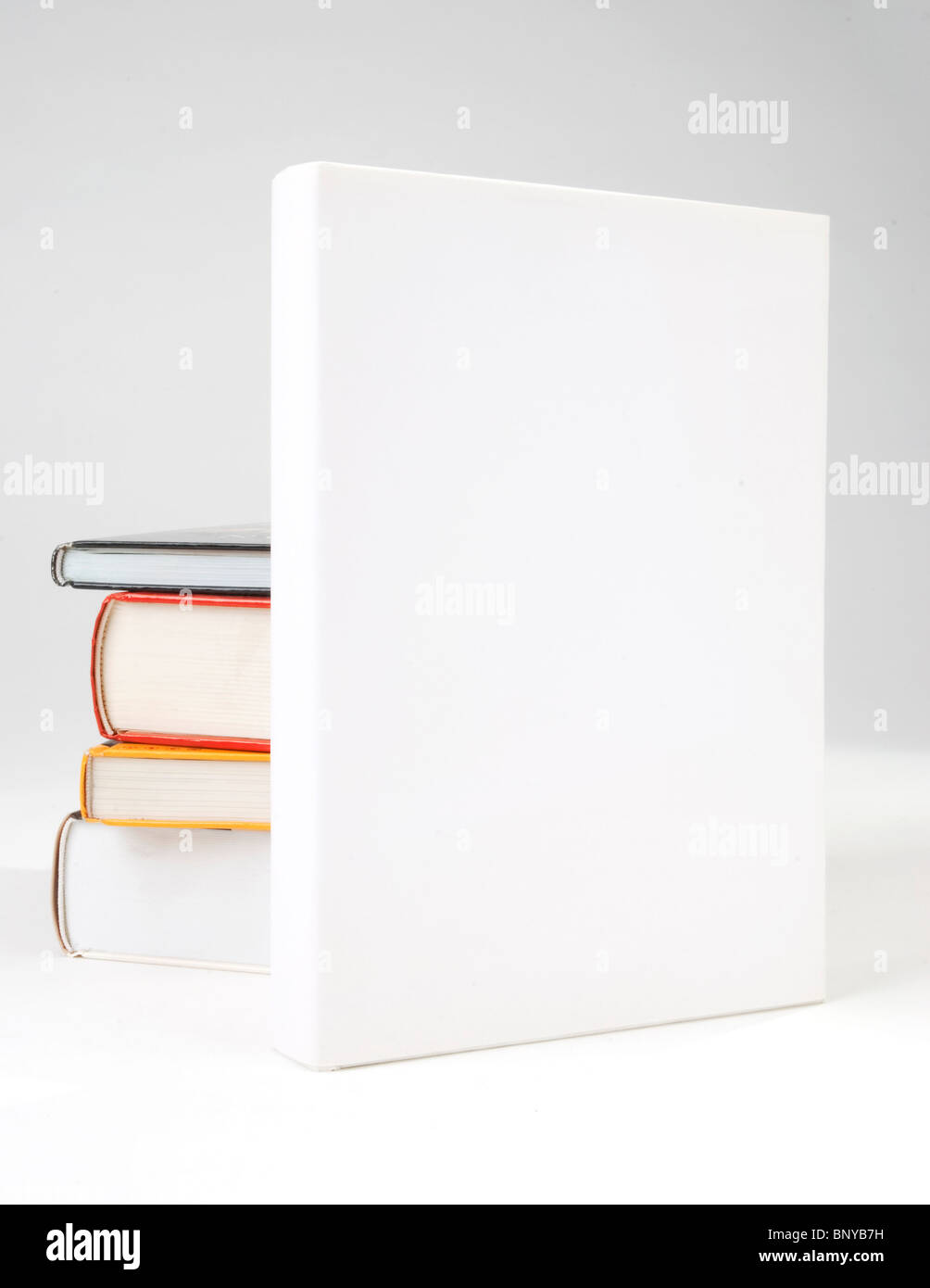 Four Blank book cover on white background Stock Photo - Alamy