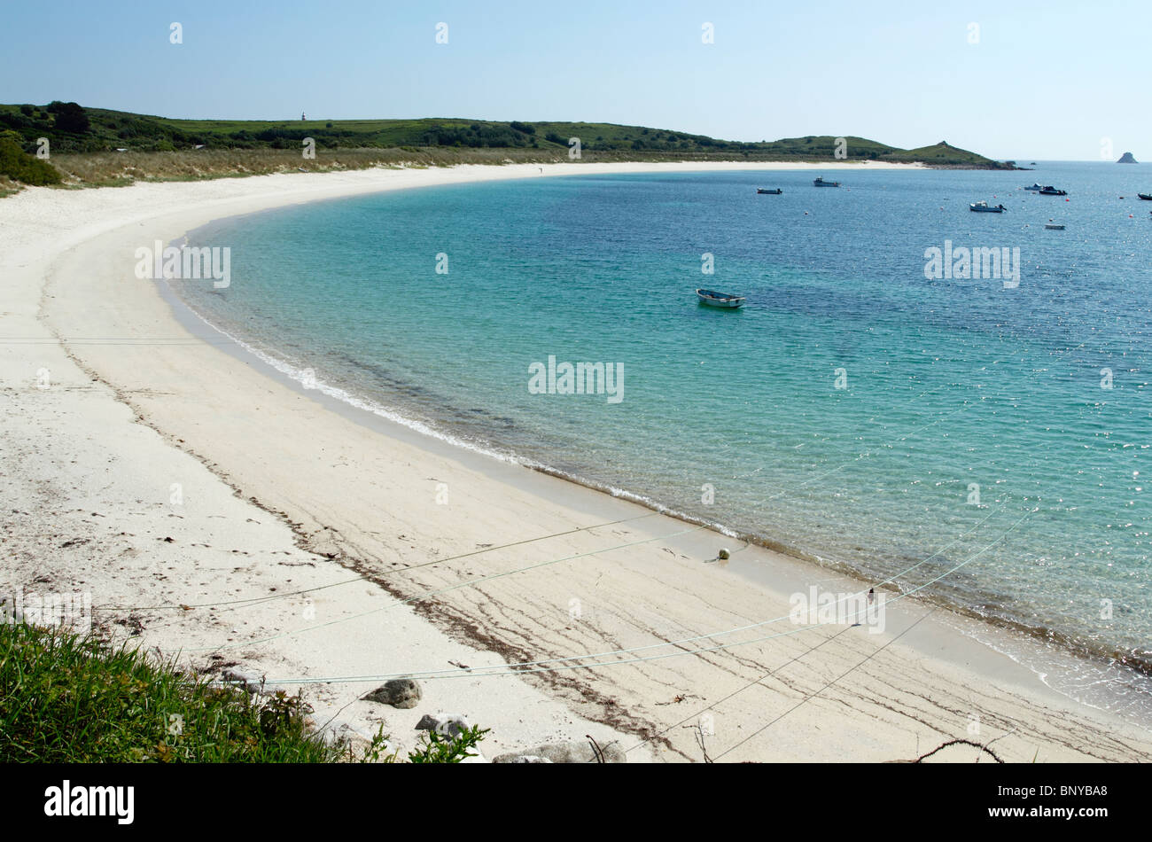 Higher Town Bay beach, St. Martin's Isles of Scilly Cornwall UK Stock ...