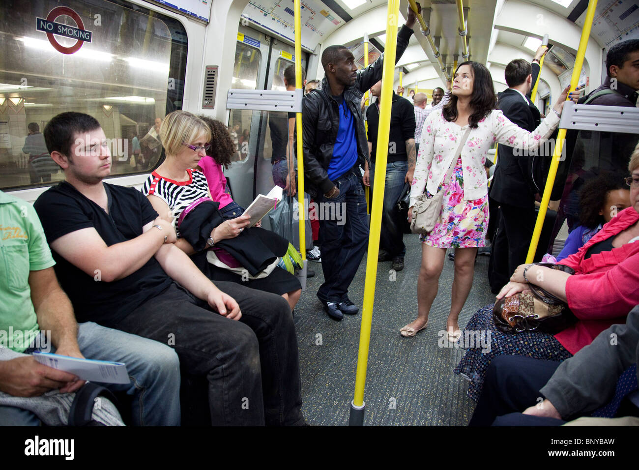 Underground, passengers tube hi-res stock photography and images - Alamy