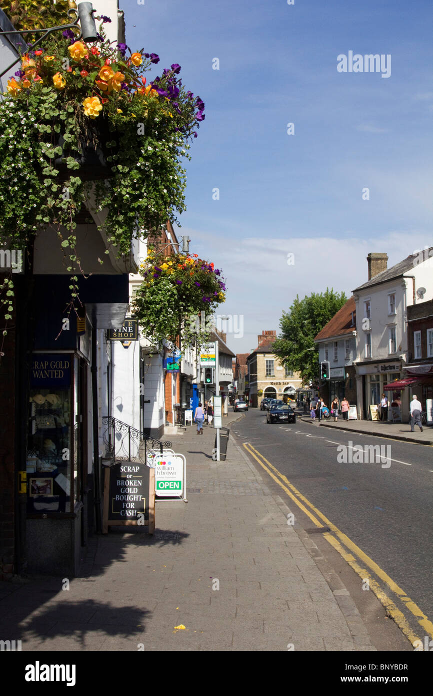 ware town centre hertfordshire england uk gb Stock Photo - Alamy