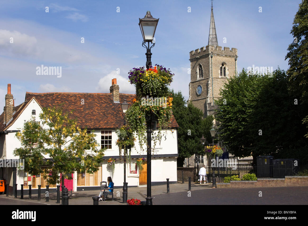 ware town centre hertfordshire england uk gb Stock Photo - Alamy