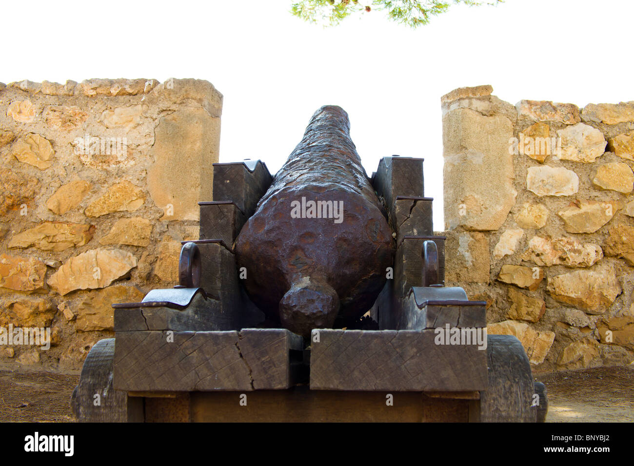 Medieval Canon at morrow, Denia Spain Stock Photo - Alamy