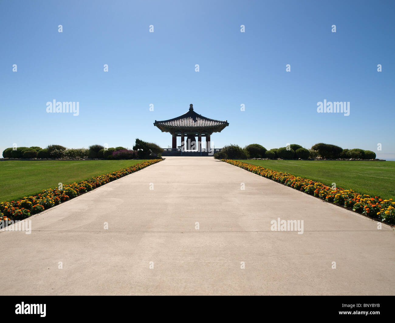 Korean Friendship Bell in Los Angeles City Park Stock Photo - Alamy