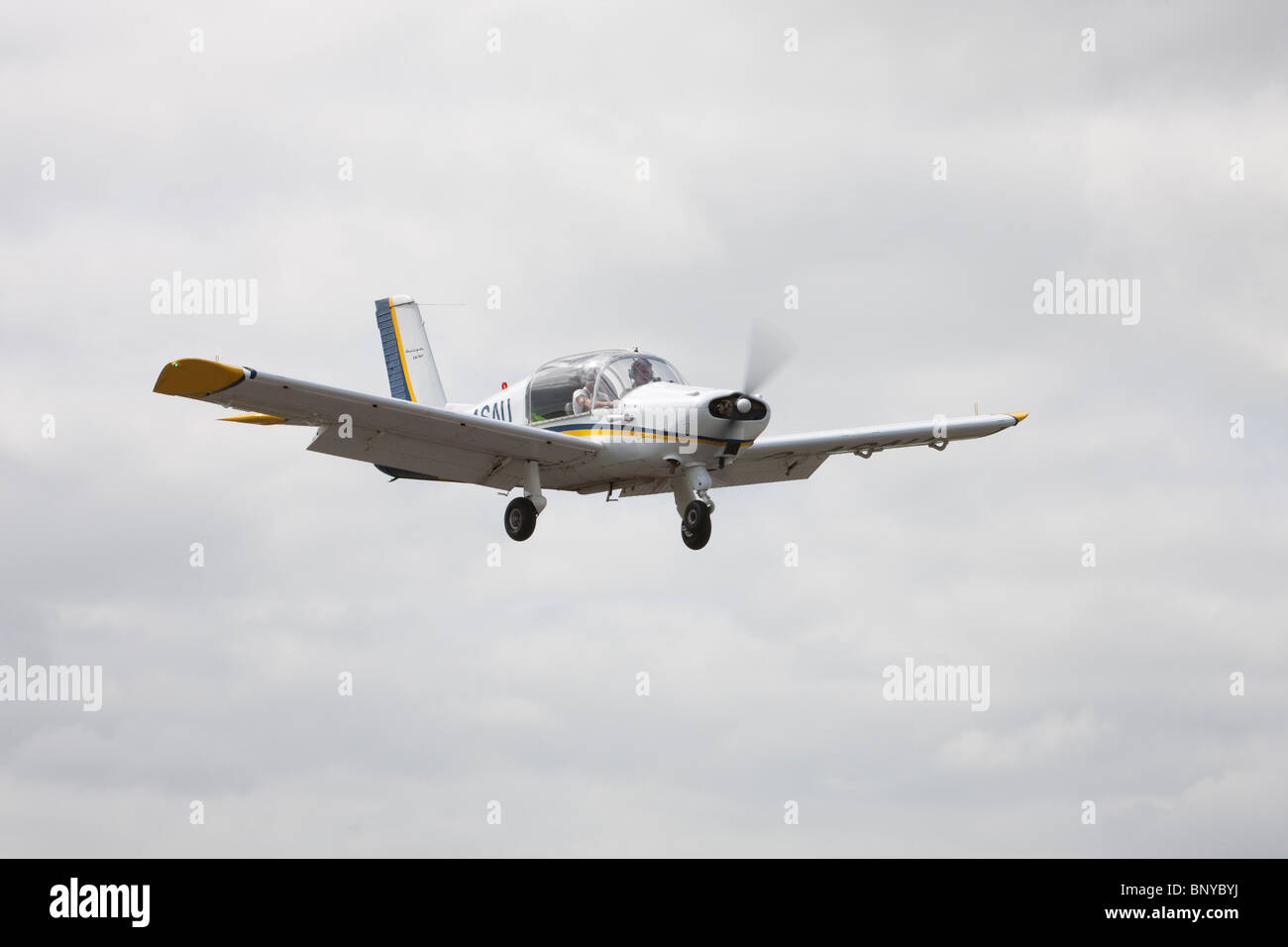 Morane Saulnier MS880B Rallye Club G-ASAU on final approach to land at ...