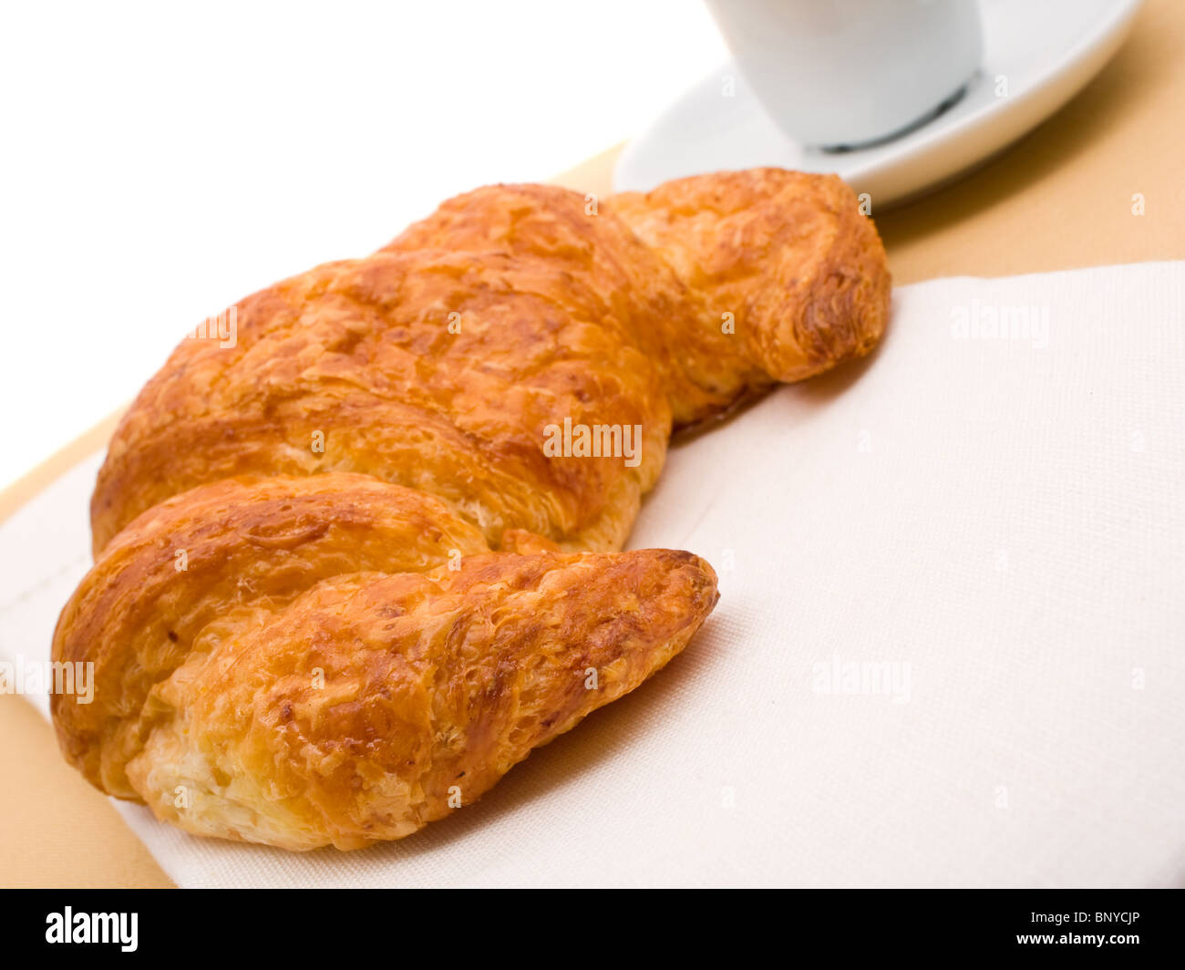 Tasty sweet croissant cup Cut Out Stock Images & Pictures - Alamy