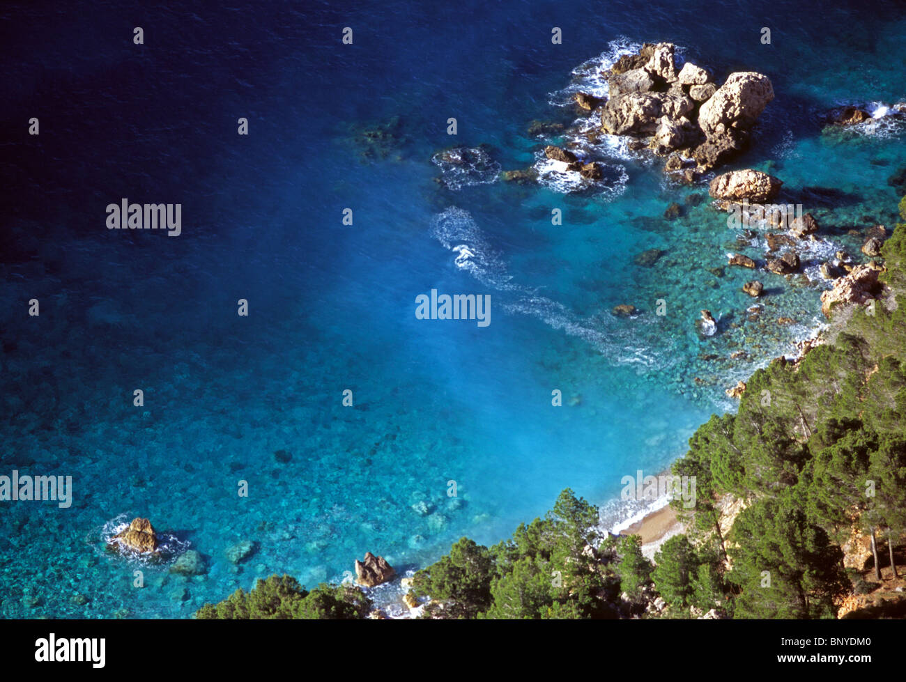 Deia in Spain coastal shot from above Stock Photo - Alamy