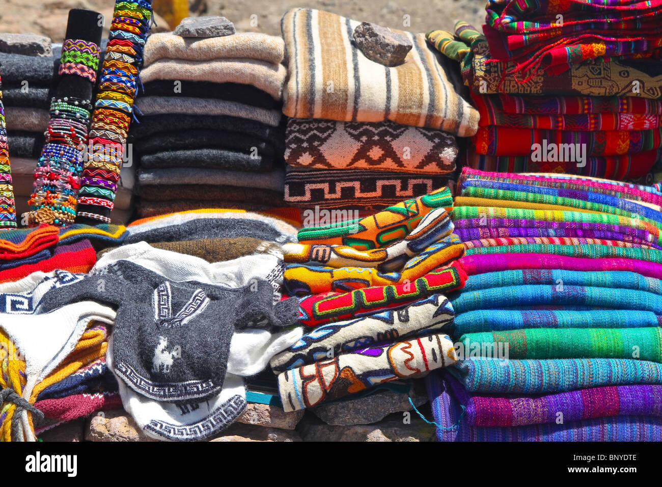 Peruvian handicraft & souvenirs Stock Photo - Alamy