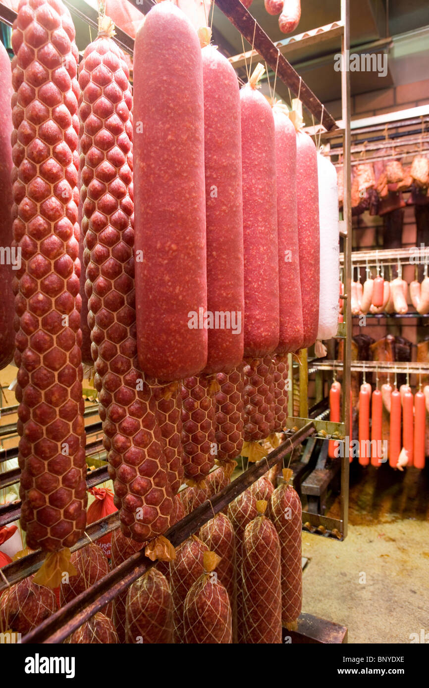 German meat store room hi-res stock photography and images - Alamy