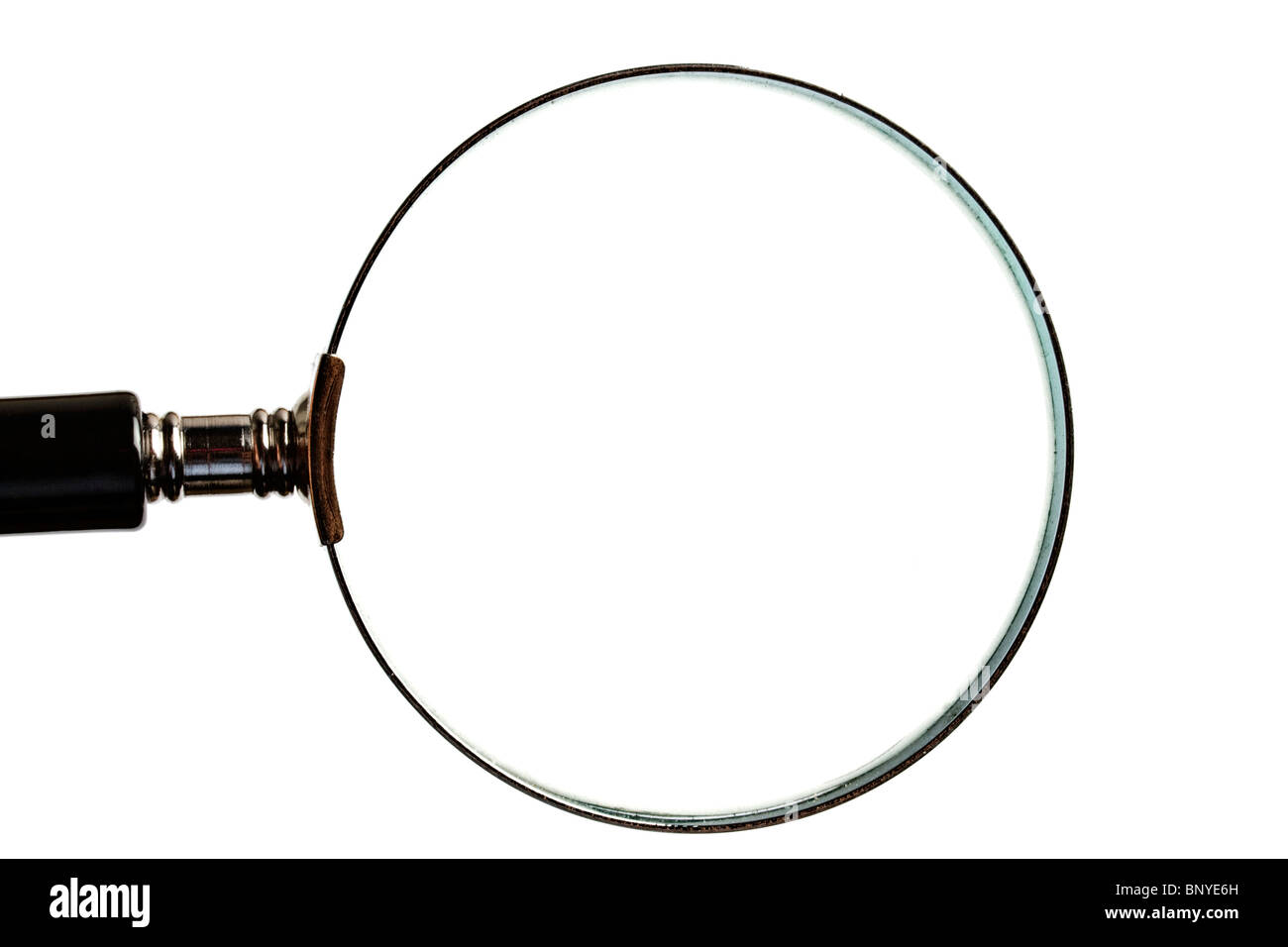 Magnifying glass isolated on white background Stock Photo - Alamy
