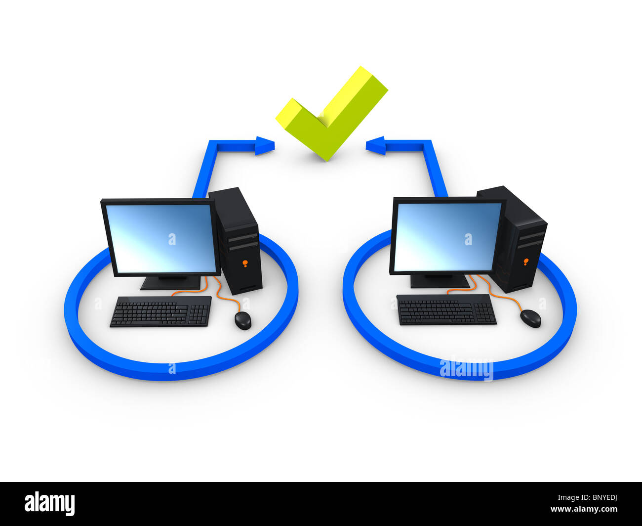 3d image, conceptual wired connectivity Stock Photo - Alamy