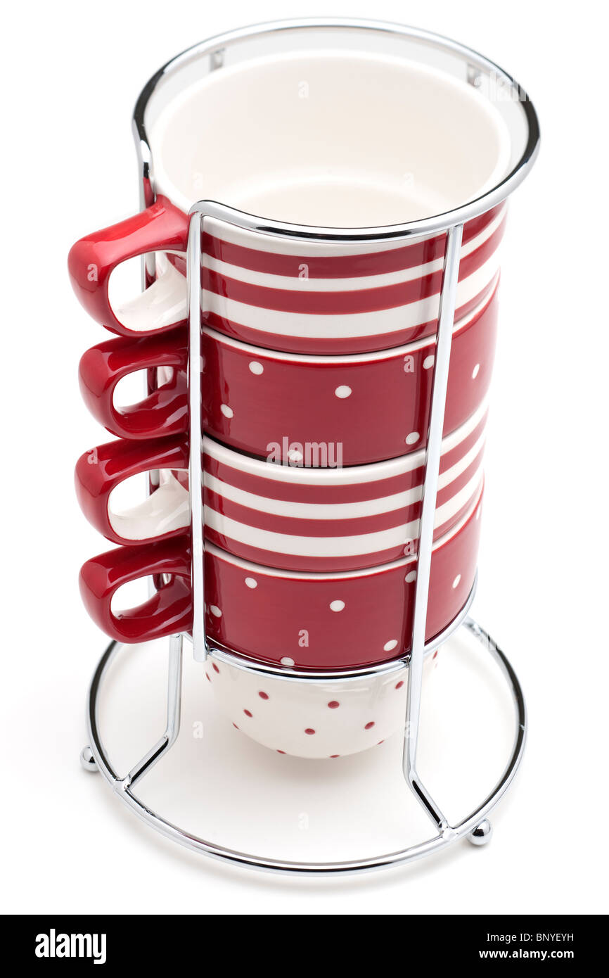 Red spotted cup Cut Out Stock Images & Pictures - Alamy