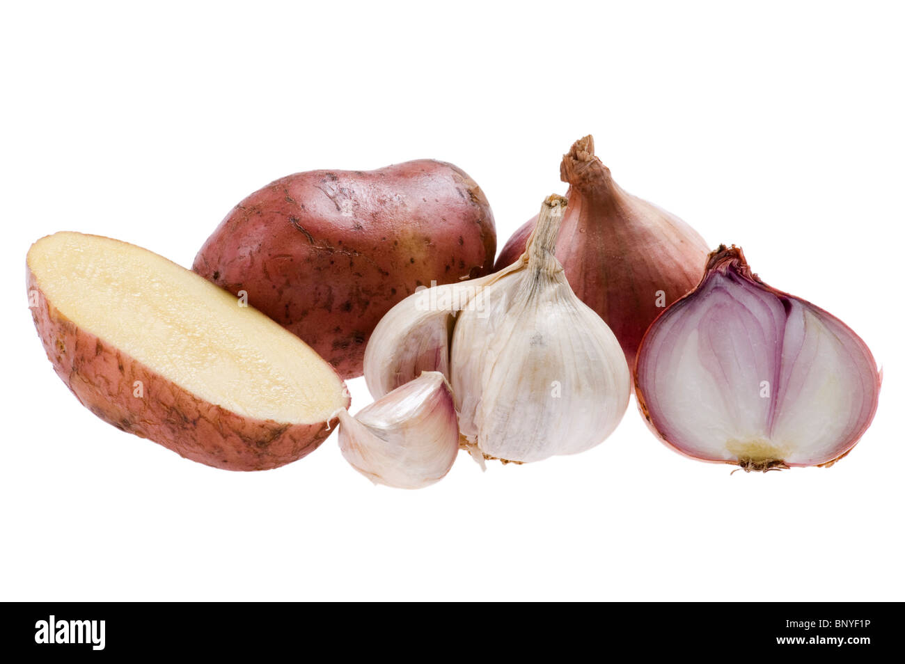 object on white - food potato close up Stock Photo - Alamy