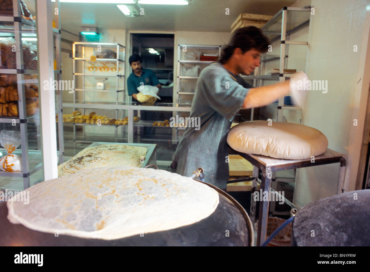 Beirut Hamrah Lebanon Lebanese Bread Stock Photo - Alamy
