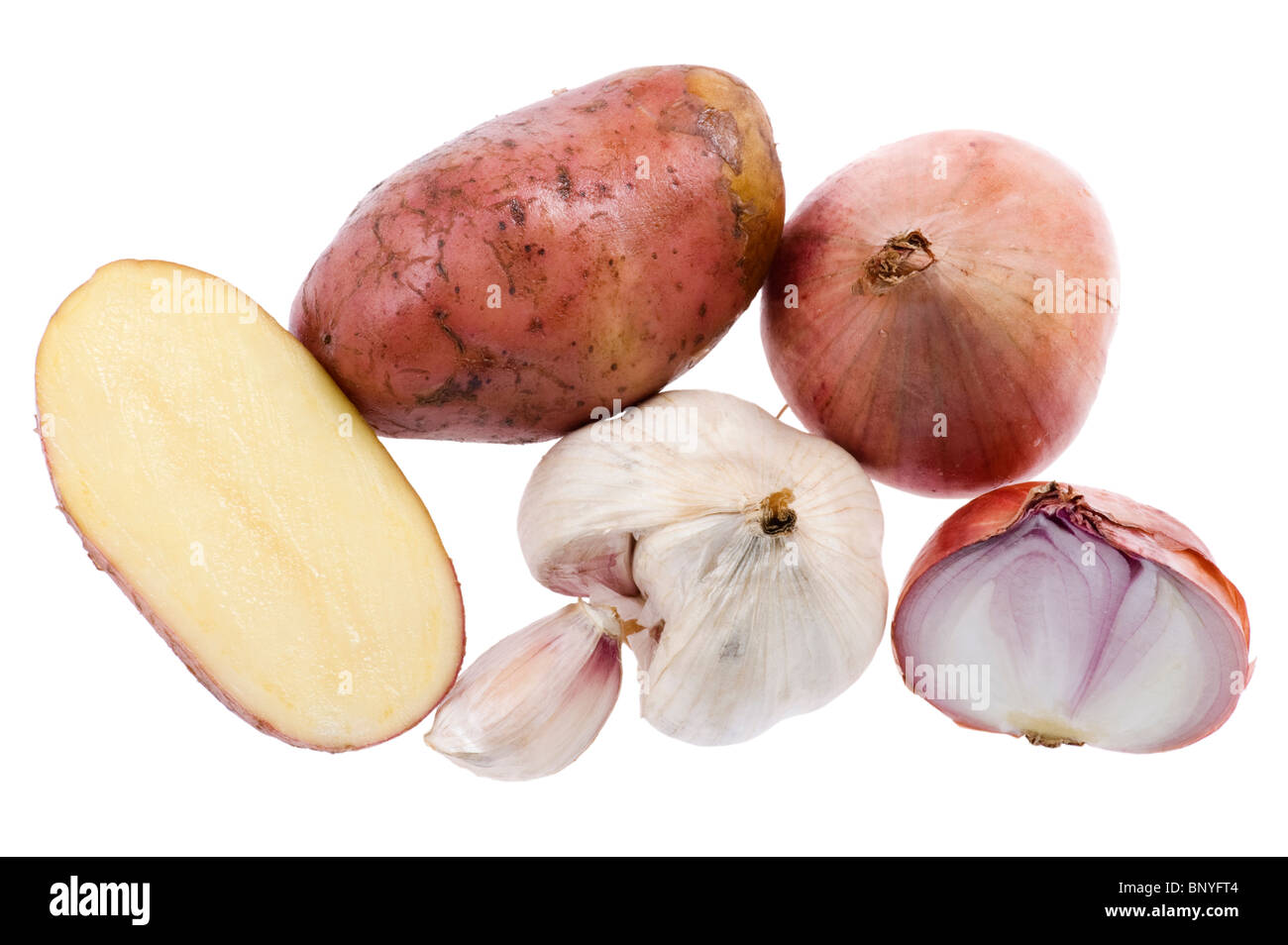 object on white - food potato close up Stock Photo - Alamy