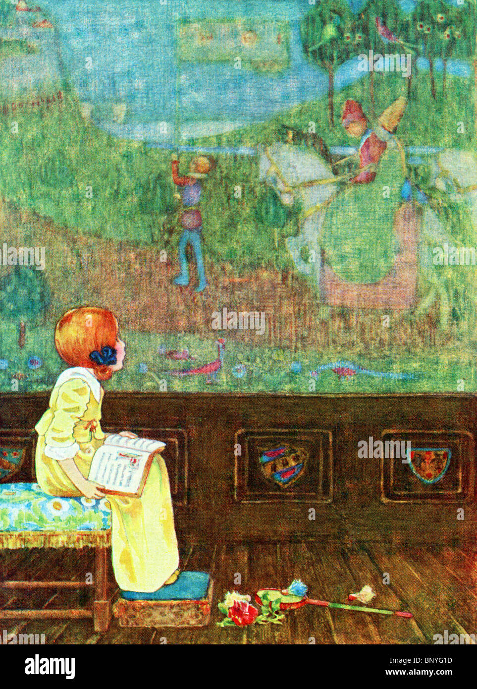 Illustration to the poem Faded Tapestry from the book Childhood by ...