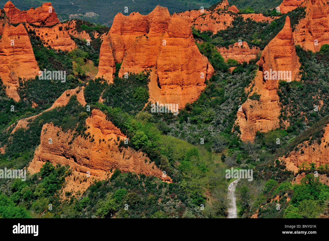 Spain, Castilla-Leon: Landscape of Las Medulas Stock Photo - Alamy