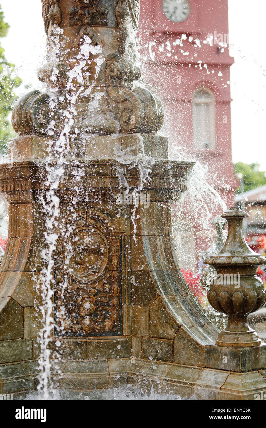 high shutter speed picture of melaka city fountain, malaysia Stock ...