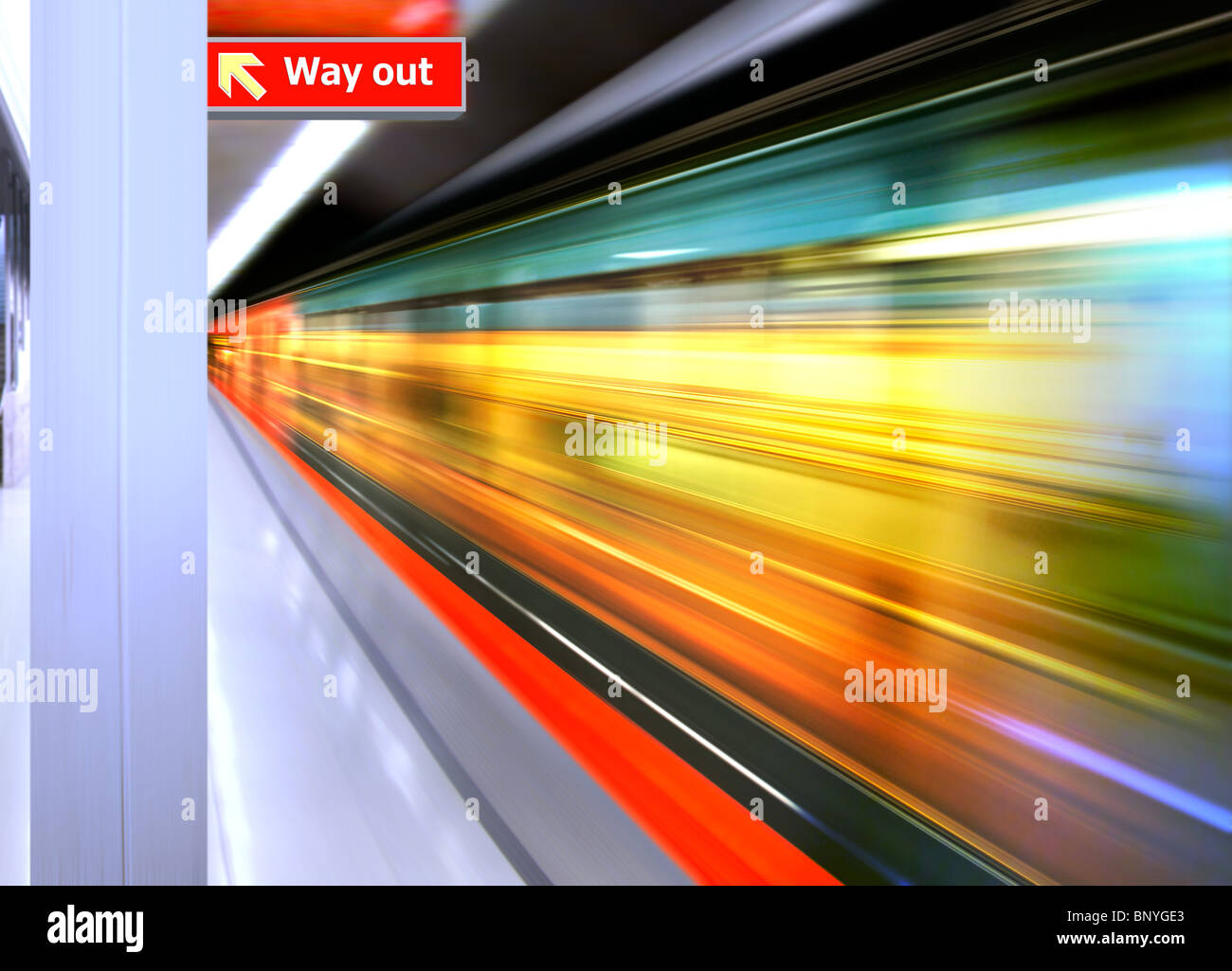 background of the high-speed train with motion blur outdoor Stock Photo ...