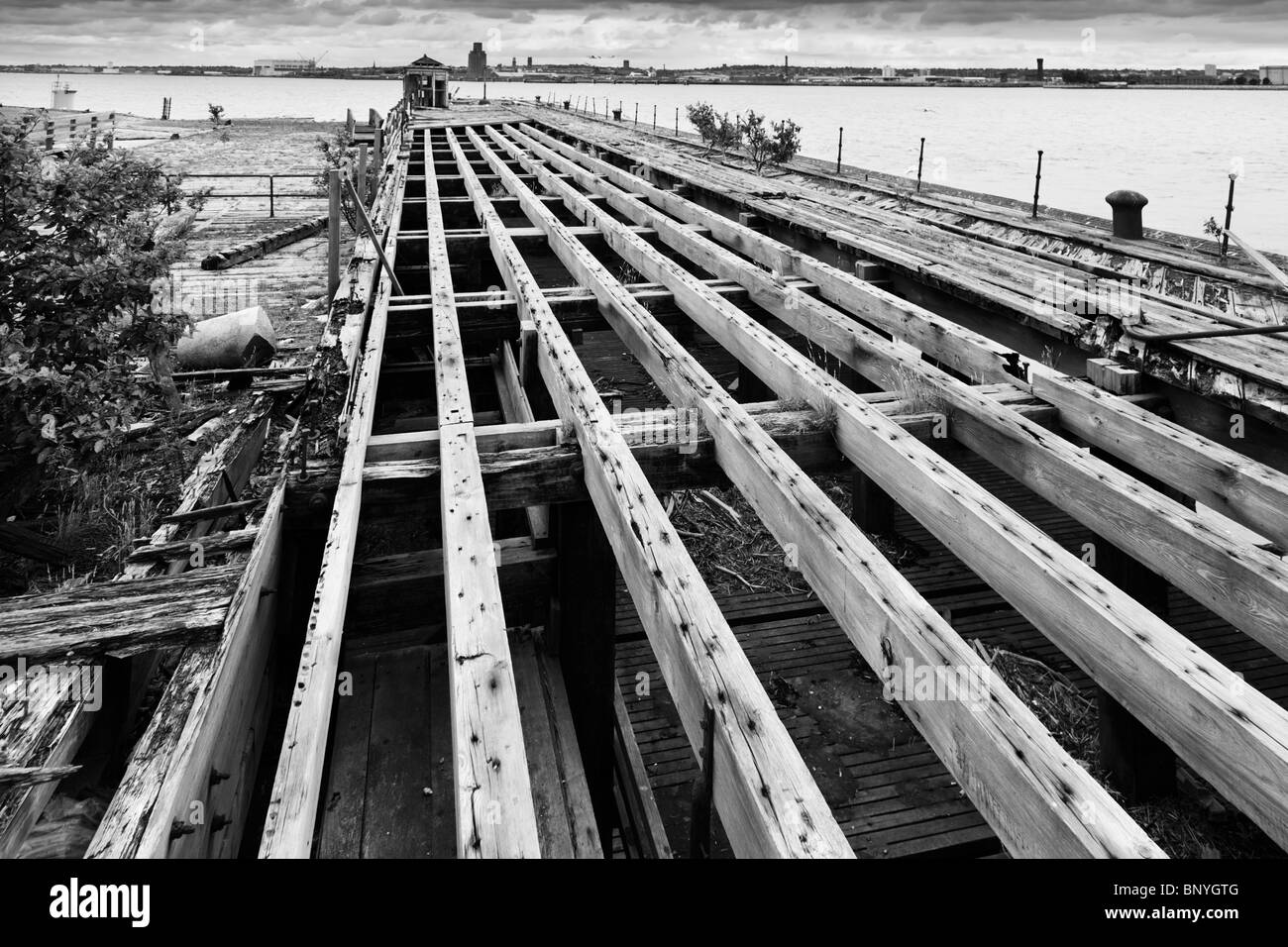 Waterfront features Black and White Stock Photos & Images - Alamy