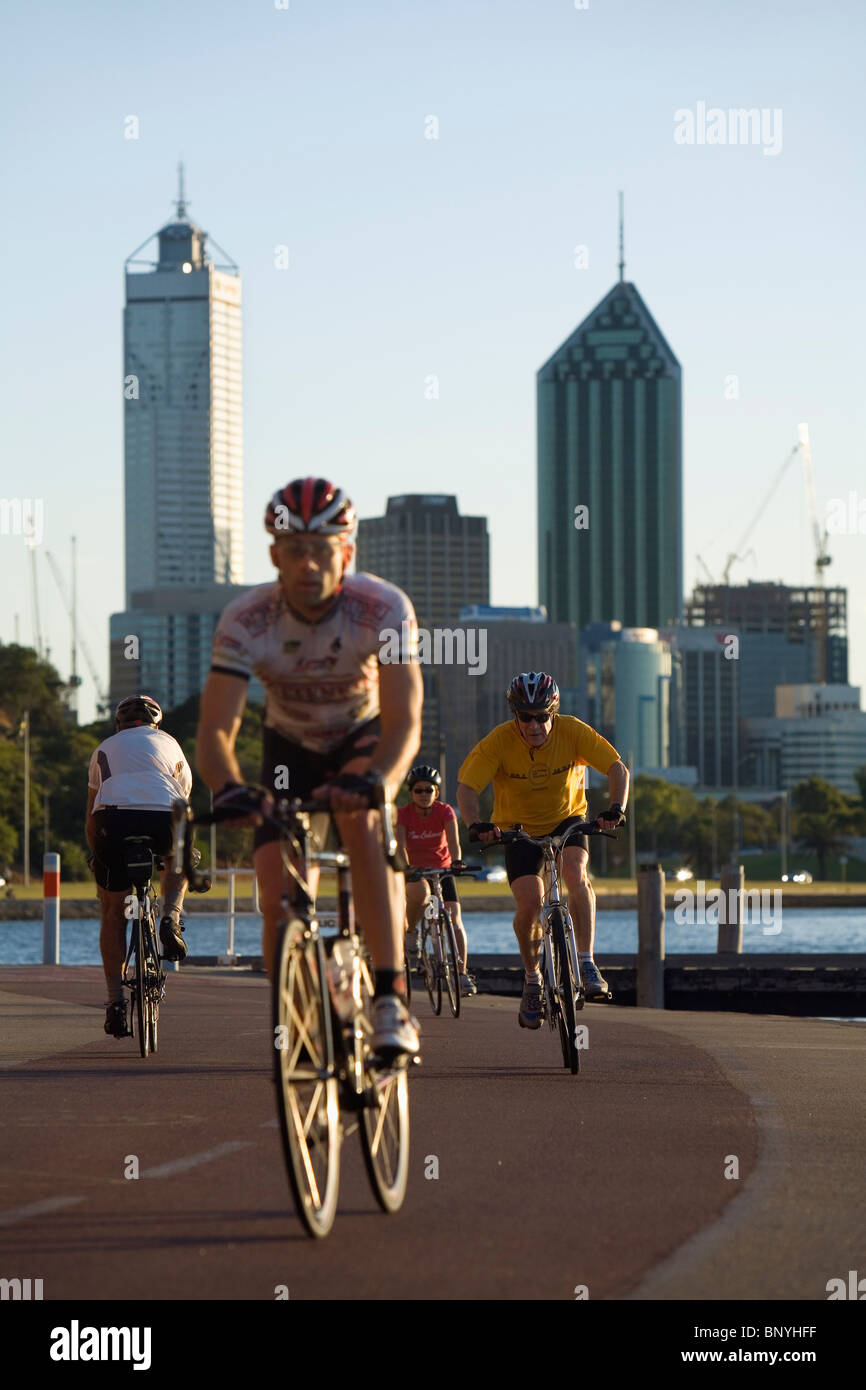 Perth riverside cycle path hi-res stock photography and images - Alamy
