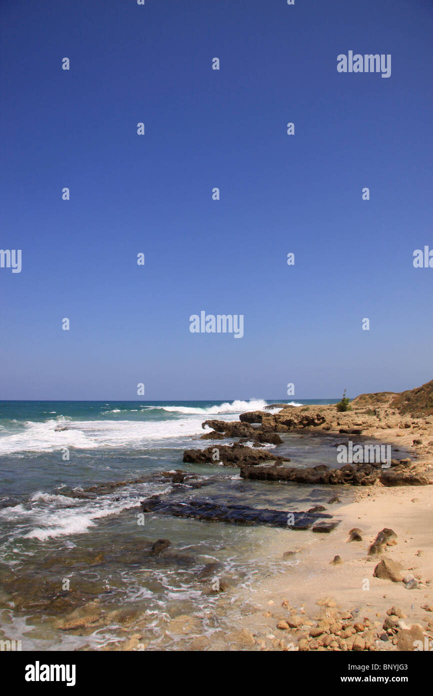 Israel, Carmel Coast, Tel Dor, site of biblical Dor, one of the largest ...