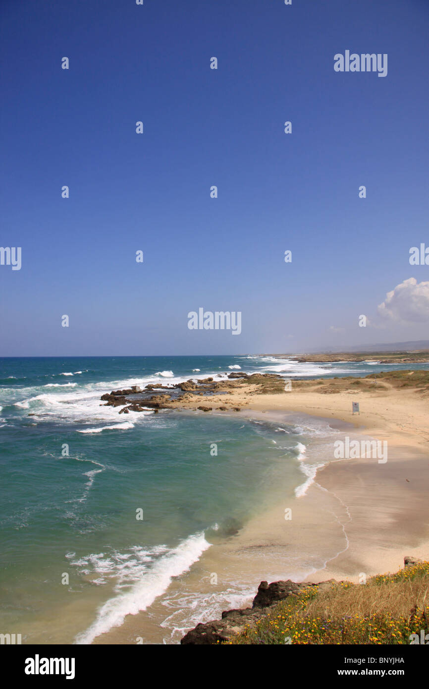 Israel, Carmel Coast, Tel Dor, site of biblical Dor, one of the largest ...