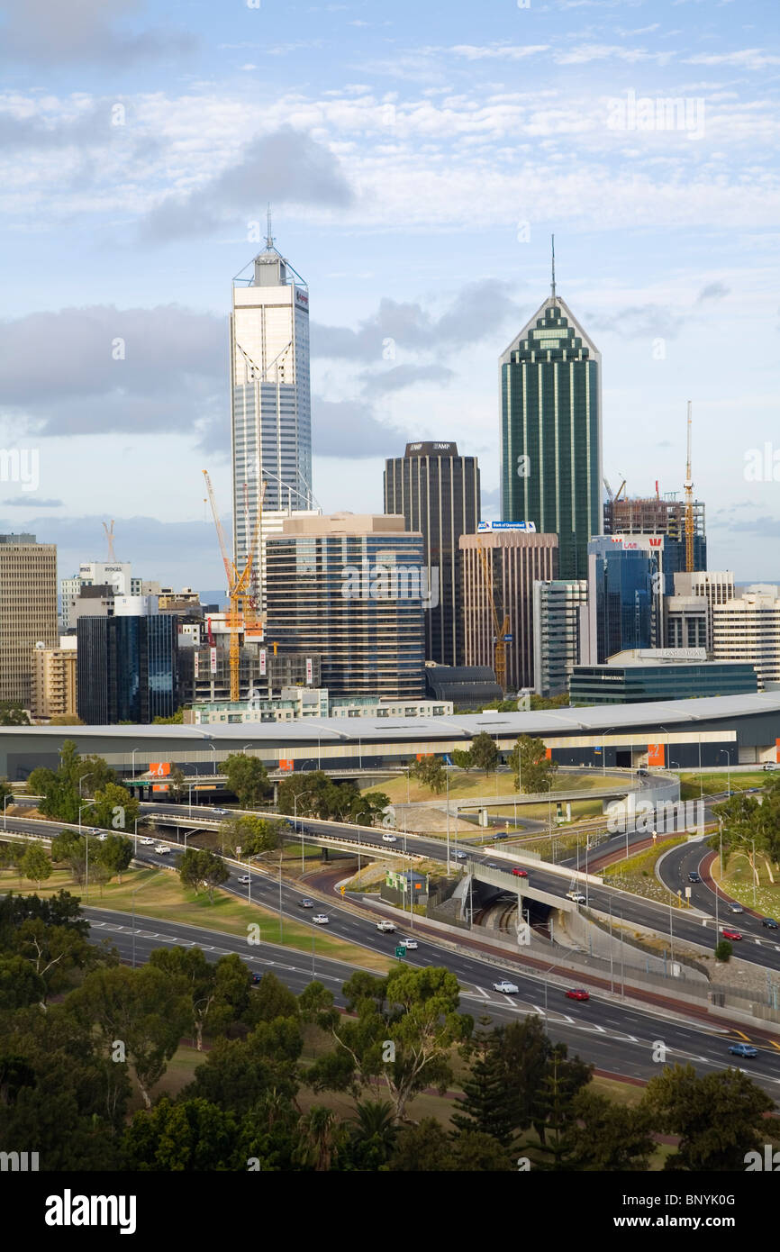 Perth skyline from Kings Park. Perth, Western Australia, AUSTRALIA ...