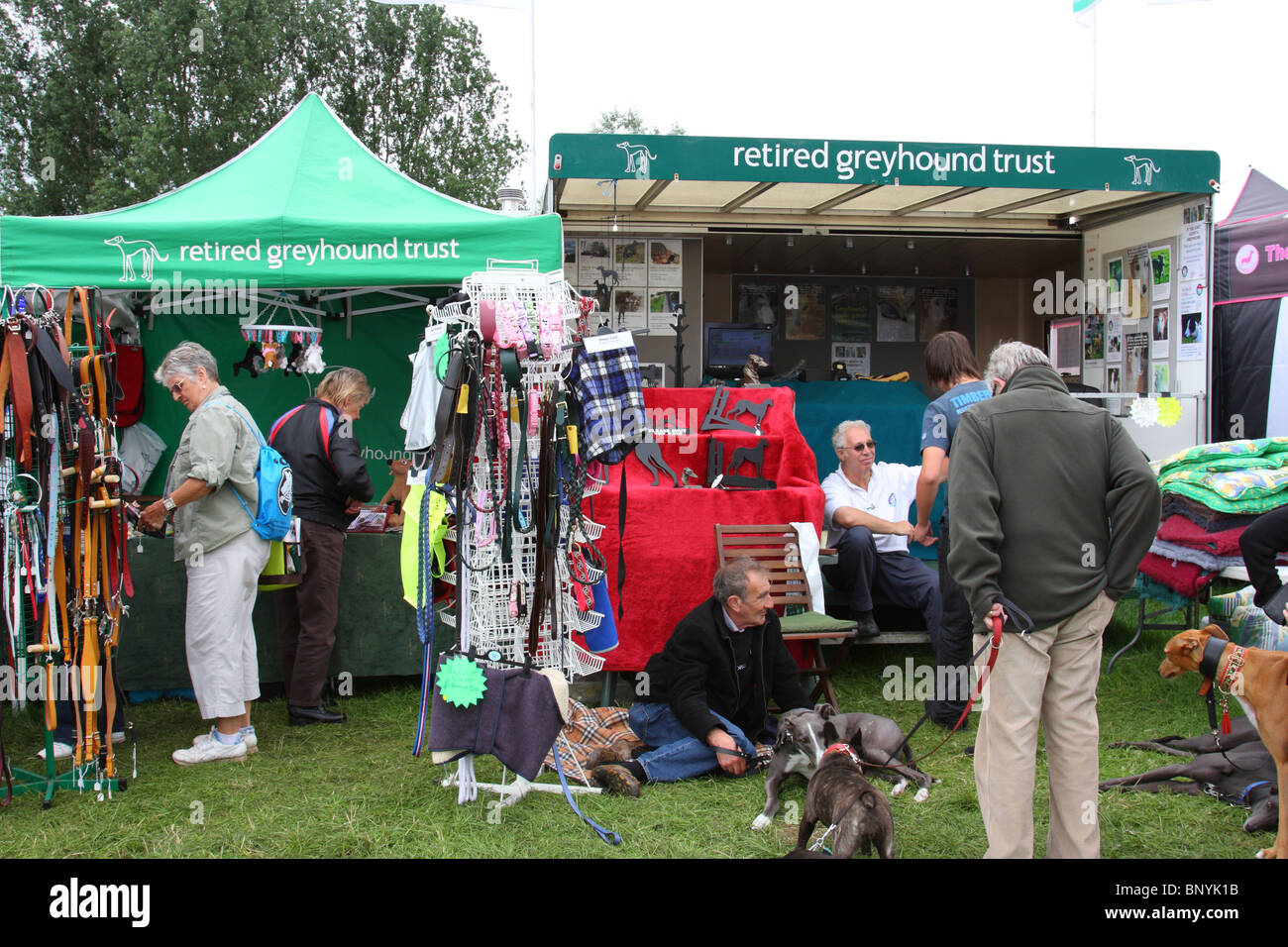 The Retired Greyhound Trust charity stand at the Bakewell Show ...