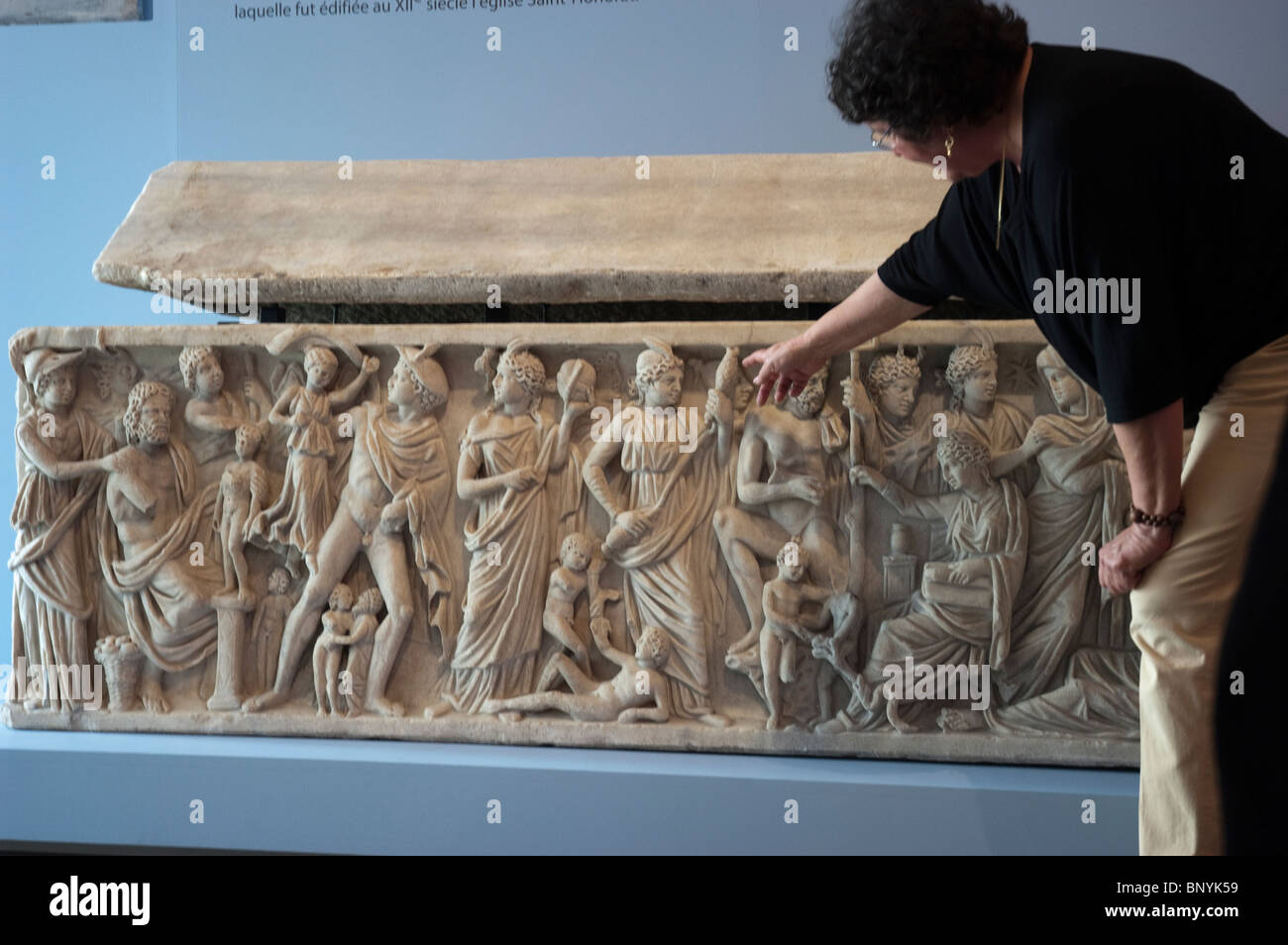 Arles Archaeological Museum, Ancient Objects on Display, Detail Funeral ...