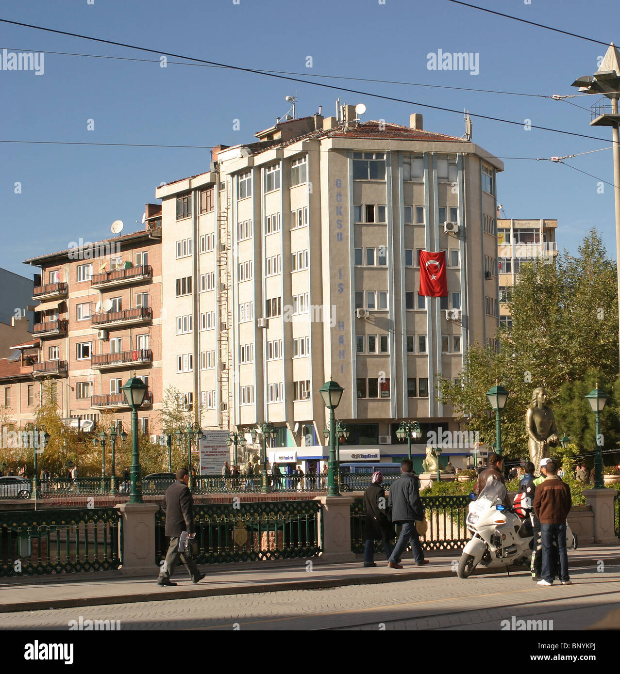 Modern Turkish office block Stock Photo - Alamy