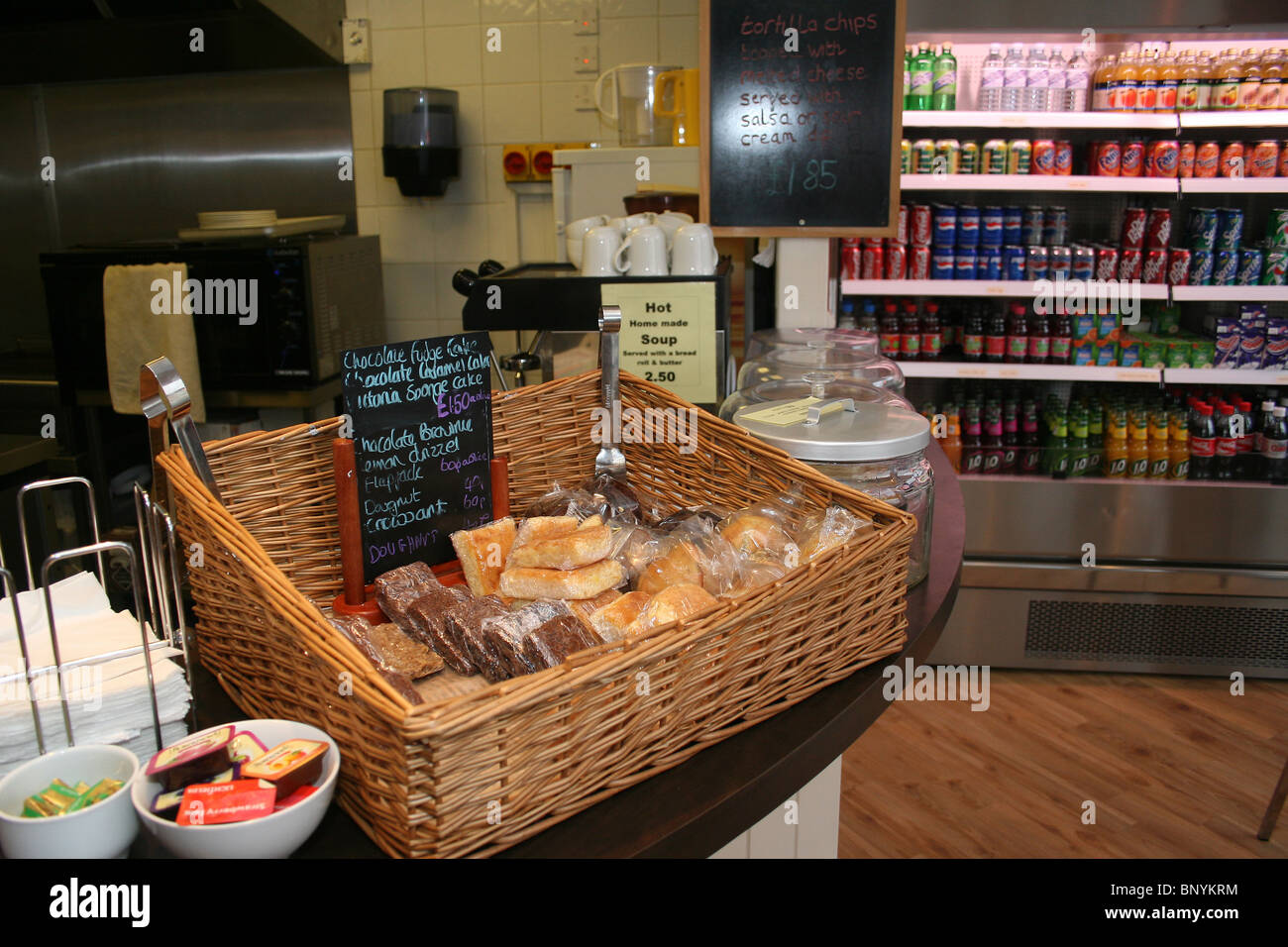 Cakes for sale in a Café Stock Photo - Alamy