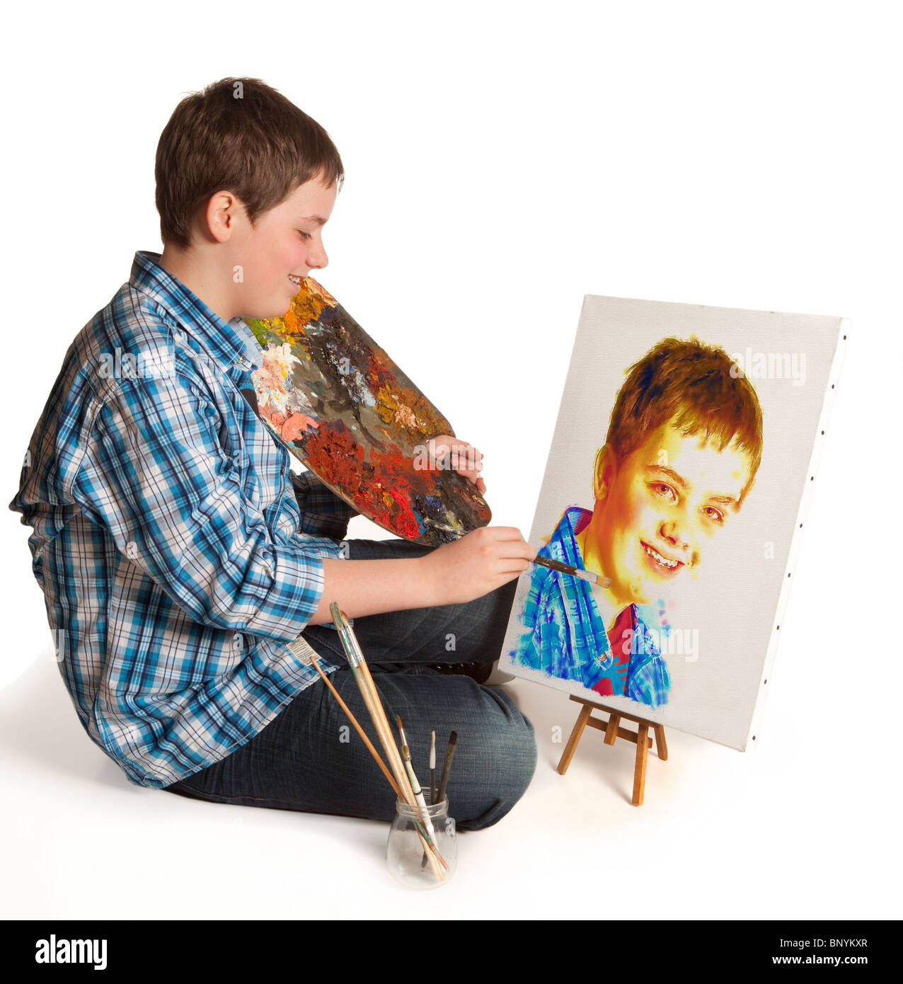 Teenager Painting