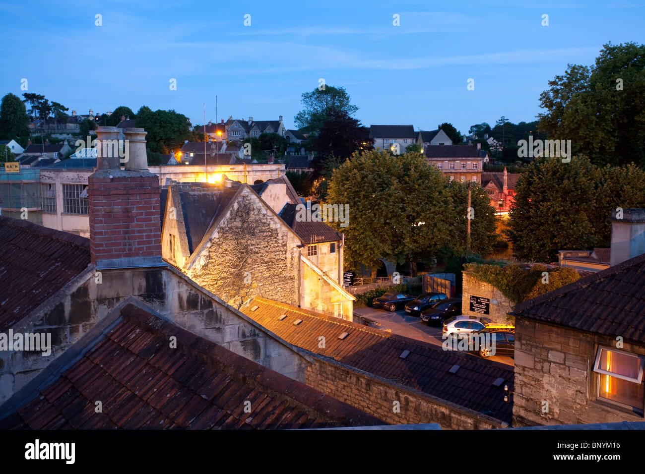 Bradford on Avon at night Stock Photo - Alamy