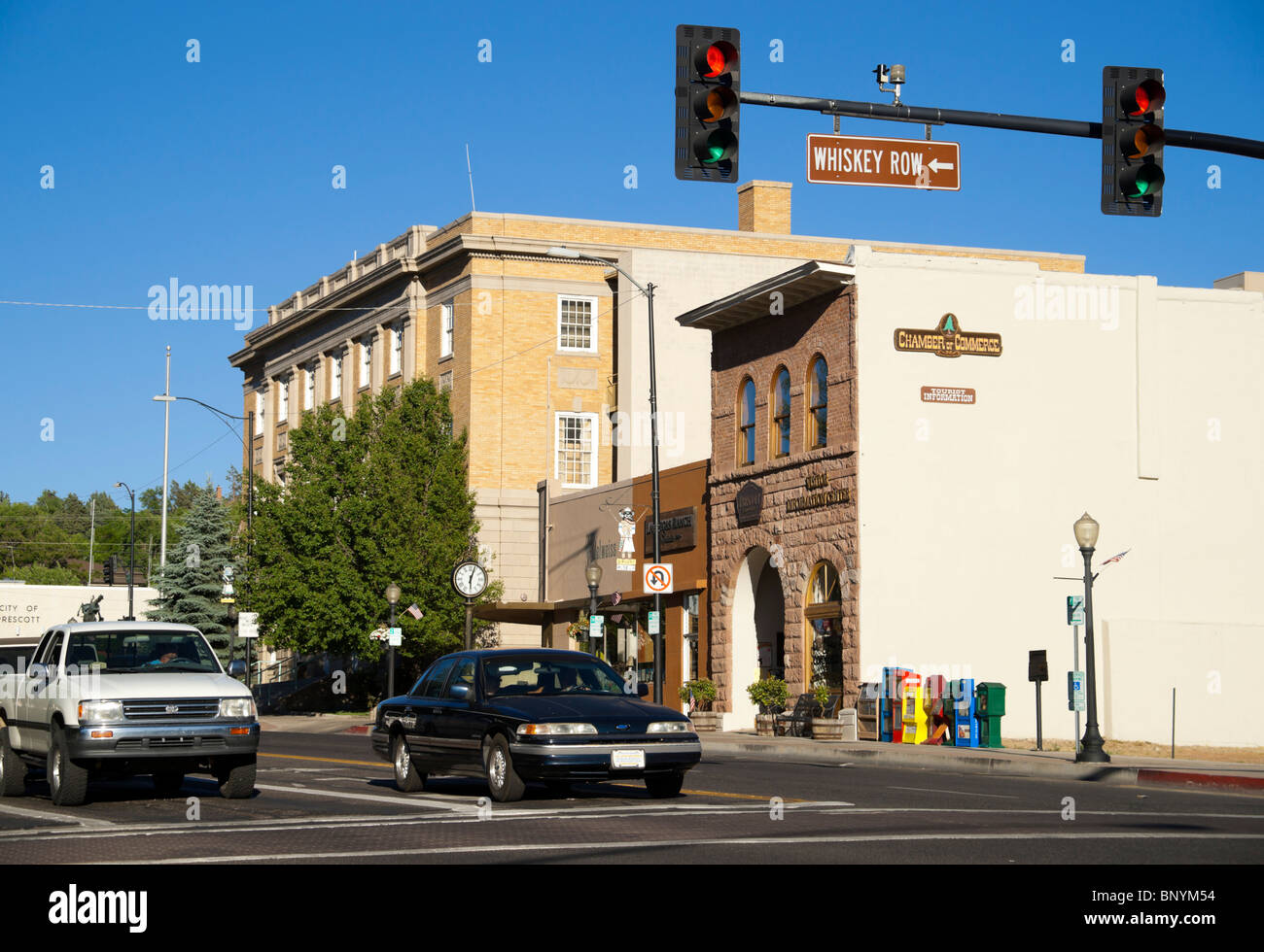 Prescott city, Arizona's former state capital and home of rodeo. Road ...