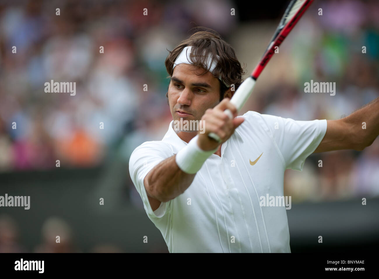 The Wimbledon Tennis Championships 2010 Roger Federer Stock Photo - Alamy