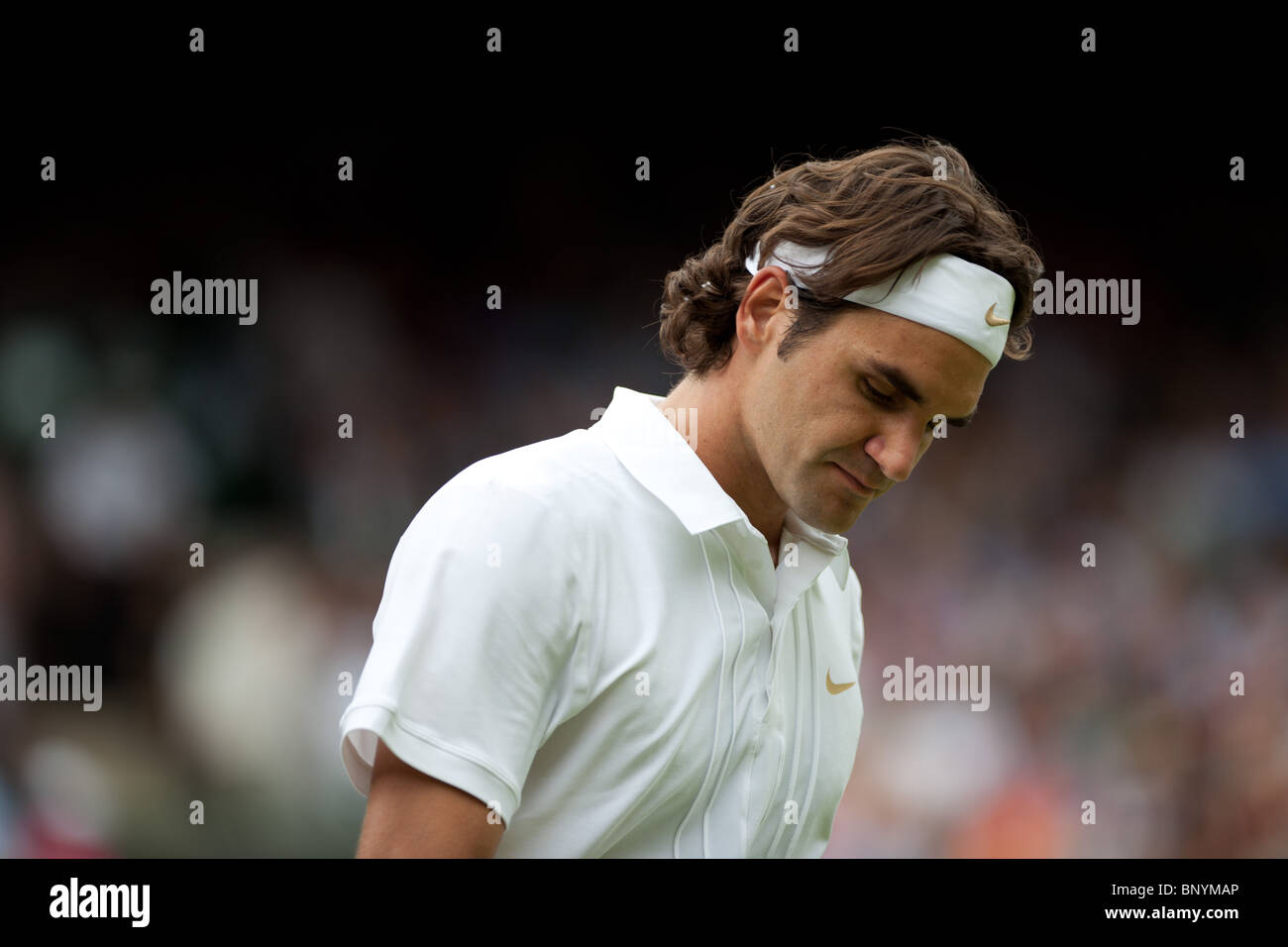 The Wimbledon Tennis Championships 2010 Roger Federer Stock Photo - Alamy