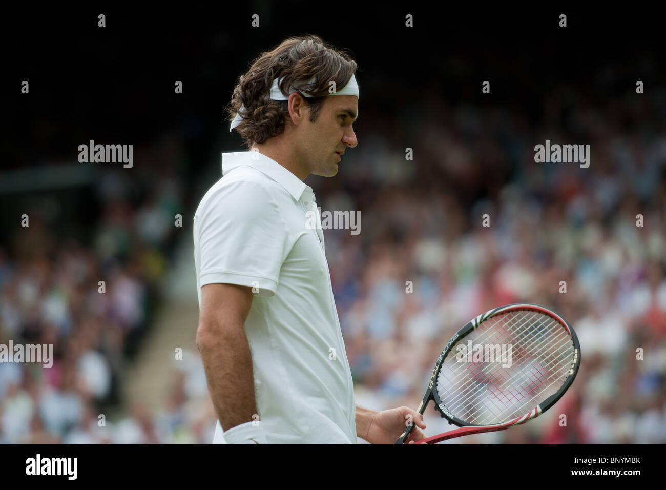 The Wimbledon Tennis Championships 2010 Roger Federer Stock Photo - Alamy