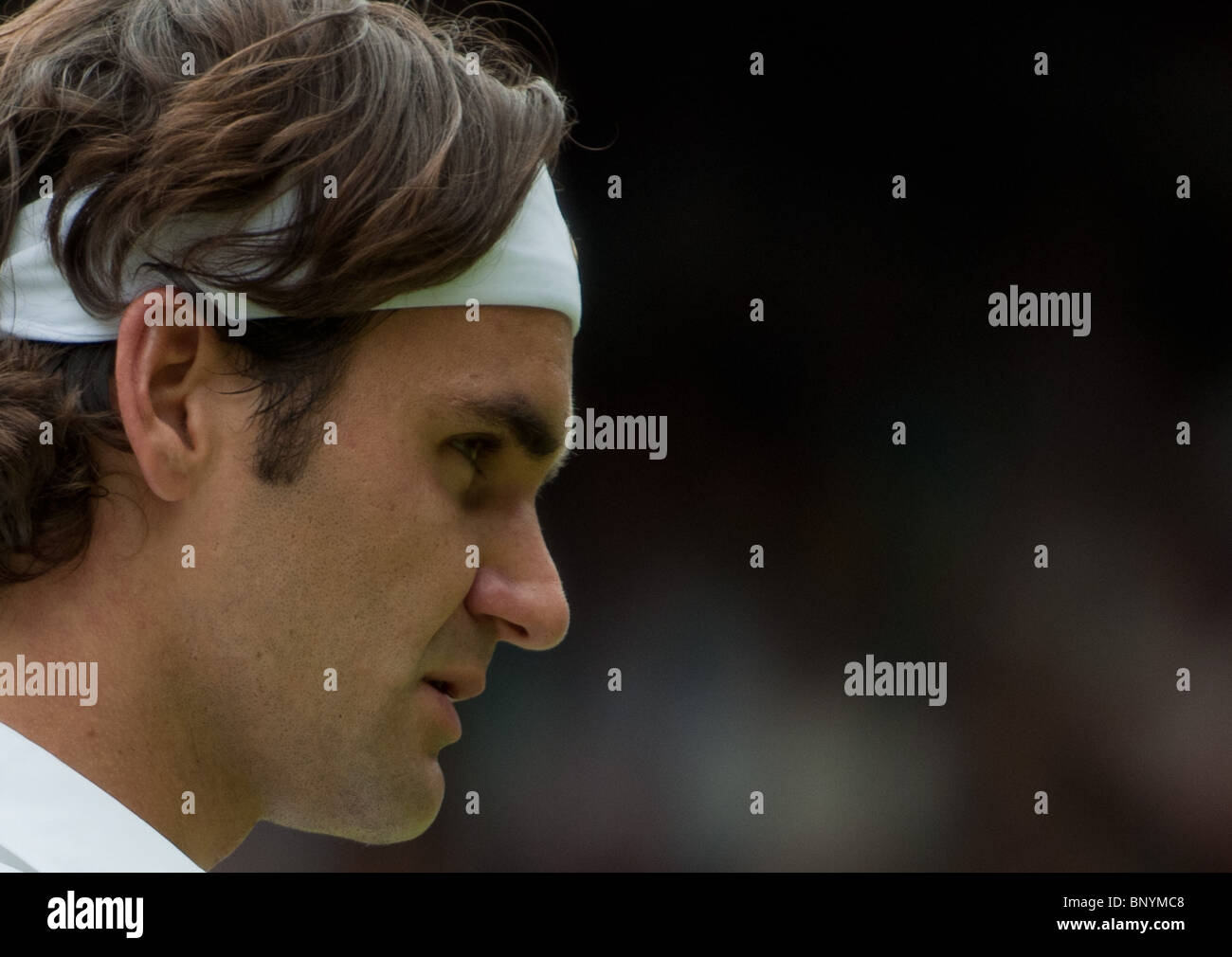 The Wimbledon Tennis Championships 2010 Roger Federer Stock Photo - Alamy