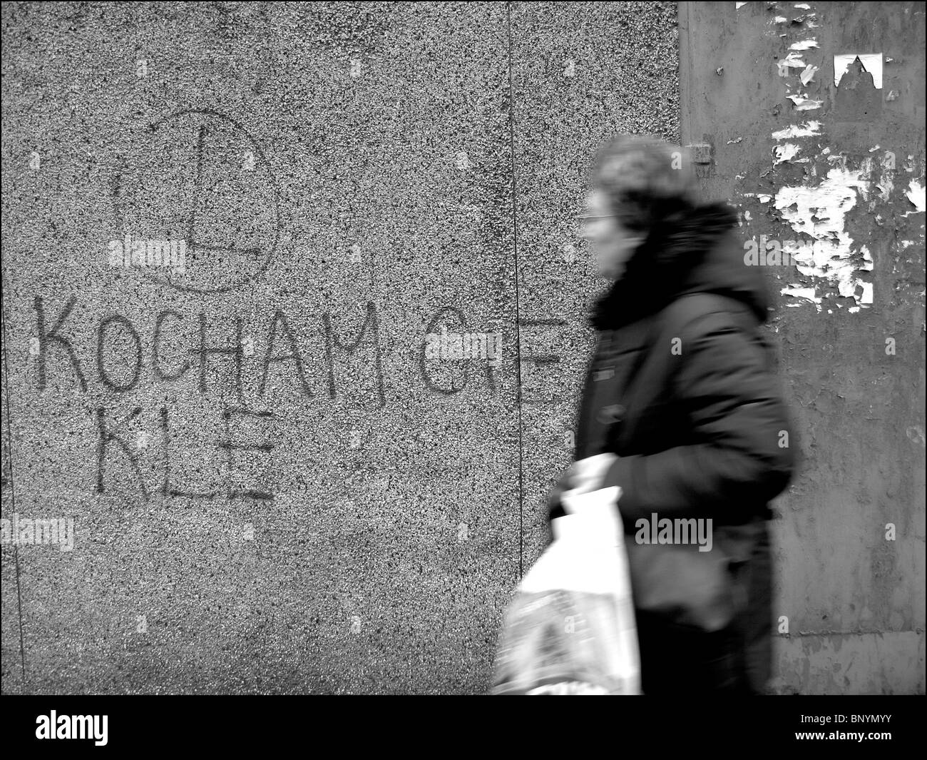 Poland graffiti Black and White Stock Photos & Images - Alamy