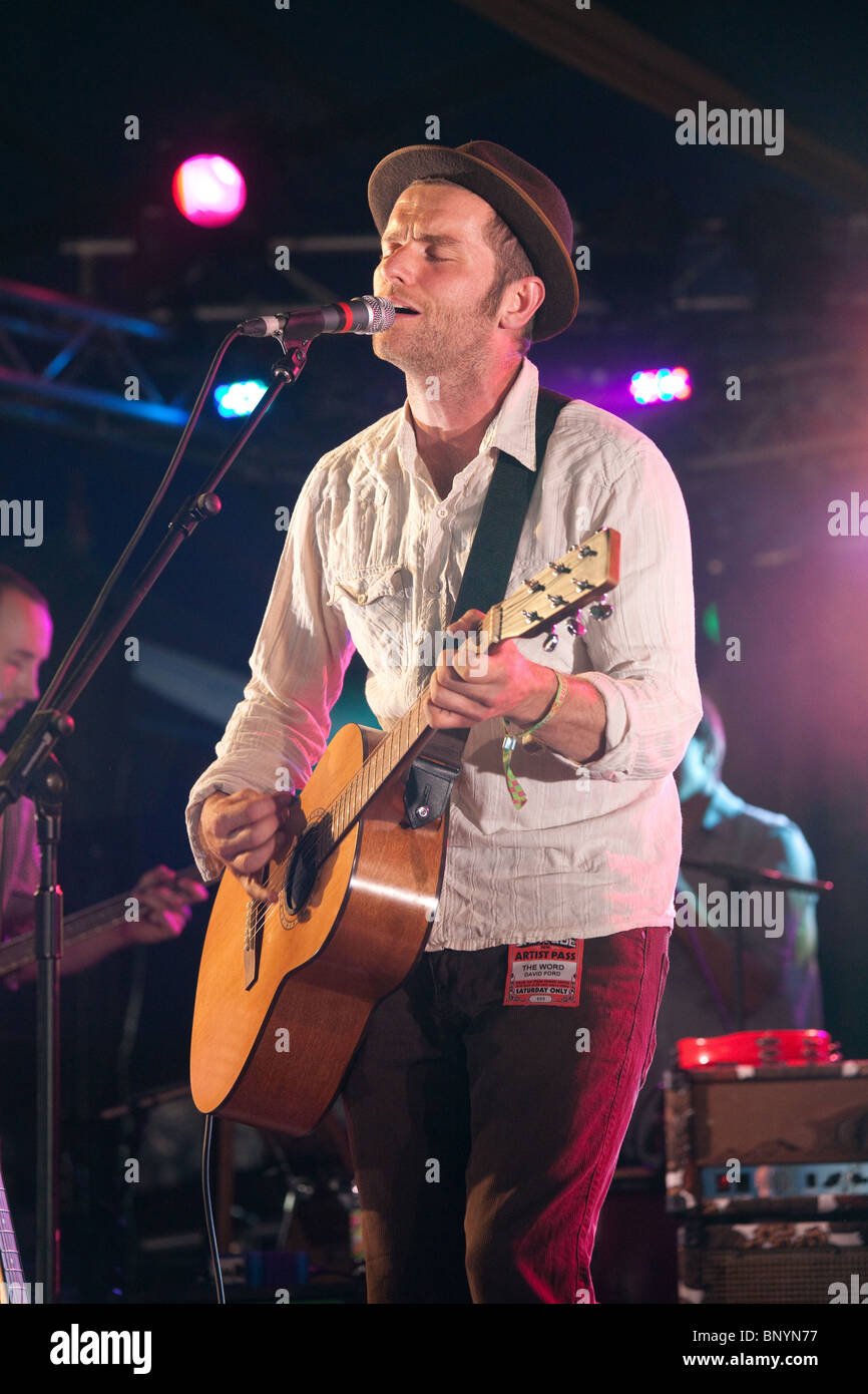 David Ford playing at the Latitude festival 2010,Henham Park, Suffolk ...